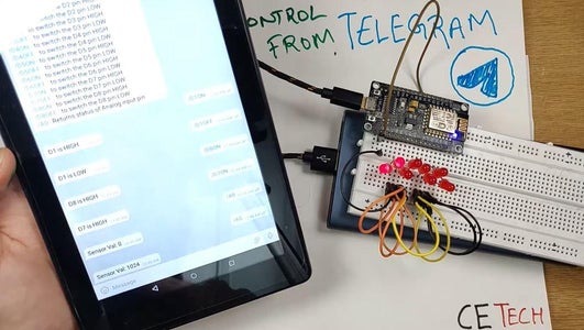 Controlling ESP8266 Using Telegram App : 7 Steps - Instructables Controlling ESP8266 Using Telegram App : 7 Steps - Instructables