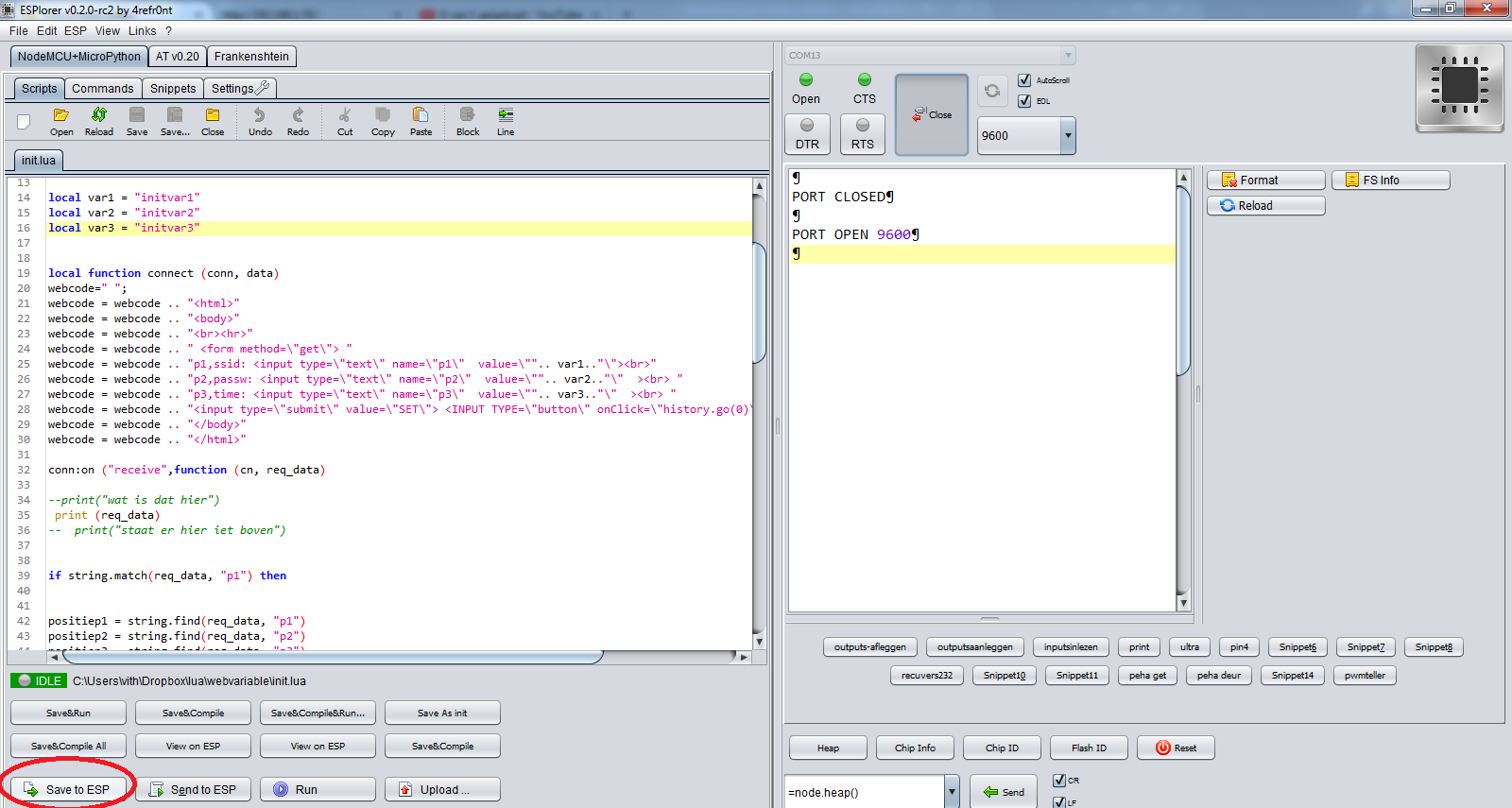 ESP8622 Webinterface for Local Variables : 5 Steps - Instructables
