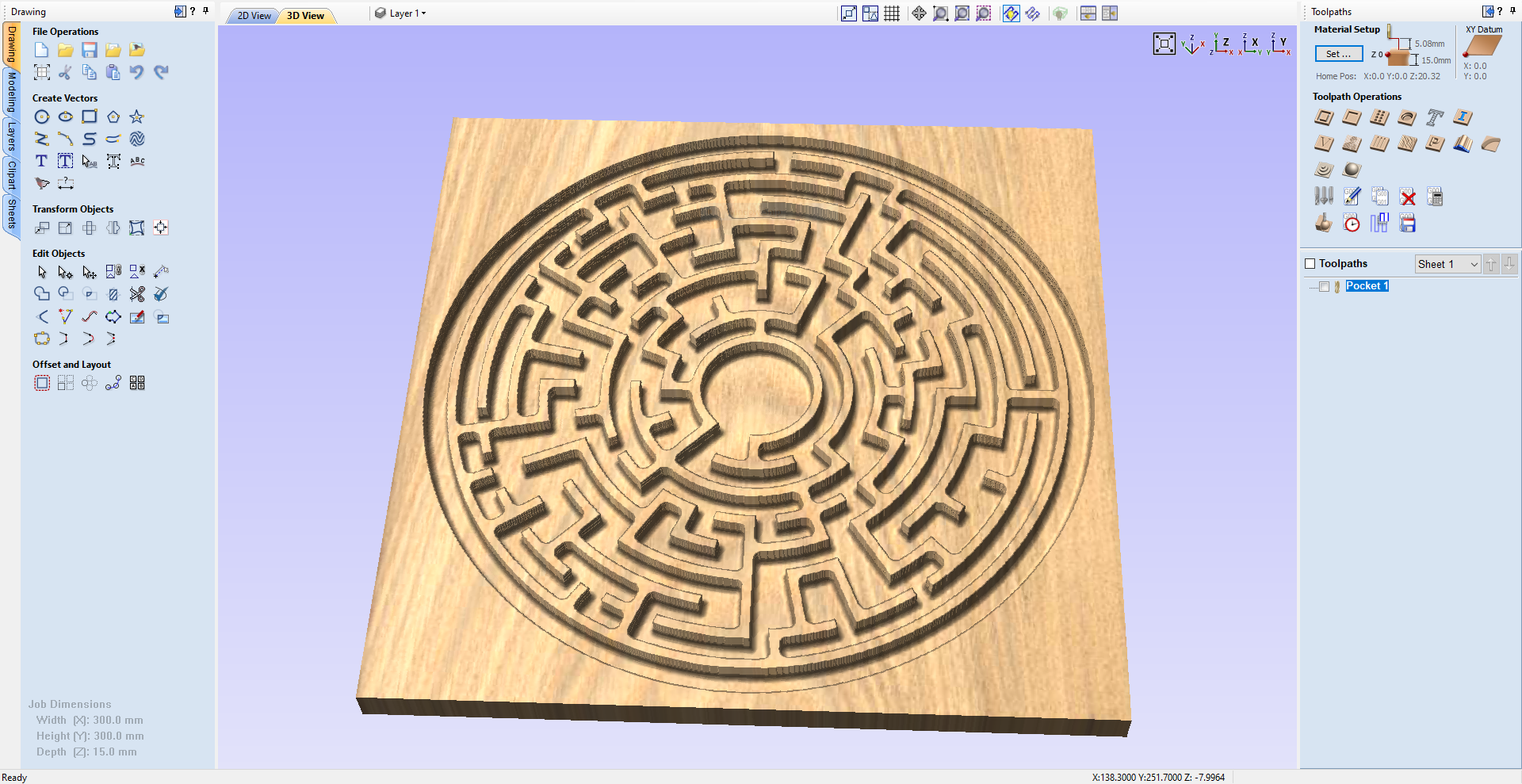 Maze Design Made Easy for Fusion 360 or Vetric Software : 5 Steps ...