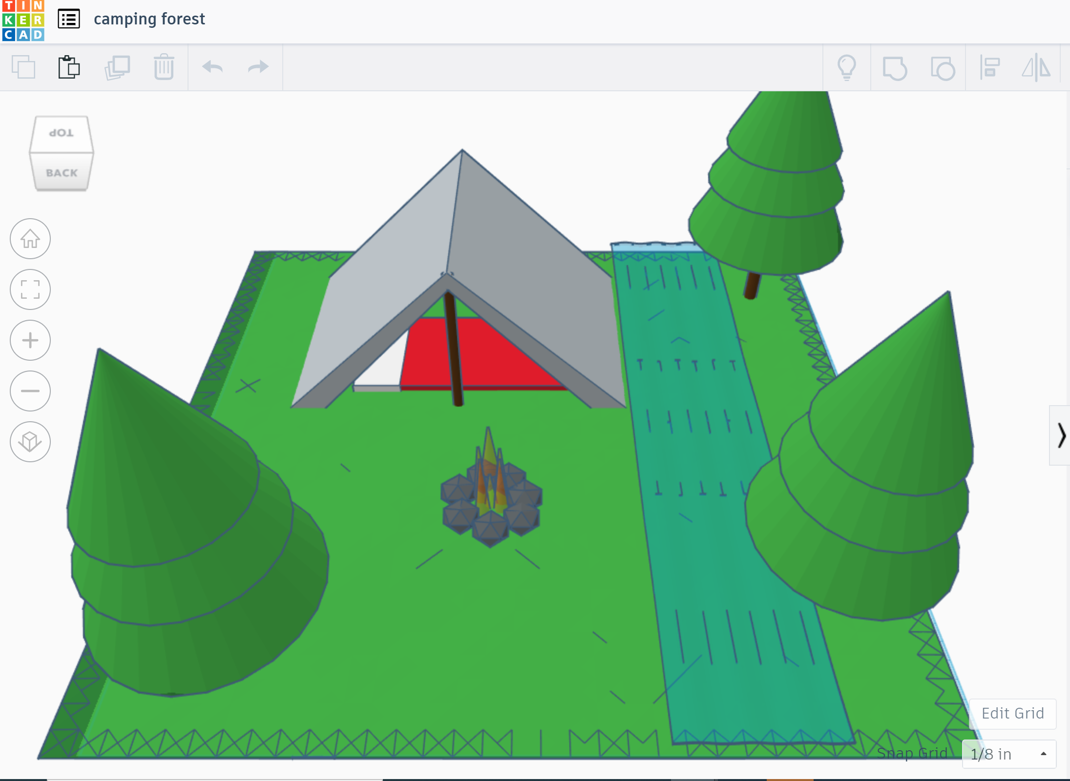 Tinkercad Camping Forest Contest (landscape) : 6 Steps - Instructables