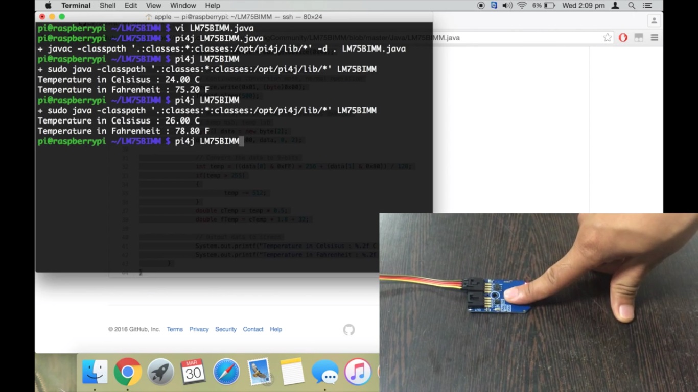 Measurement of Temperature Using LM75BIMM and Raspberry Pi : 4 Steps ...