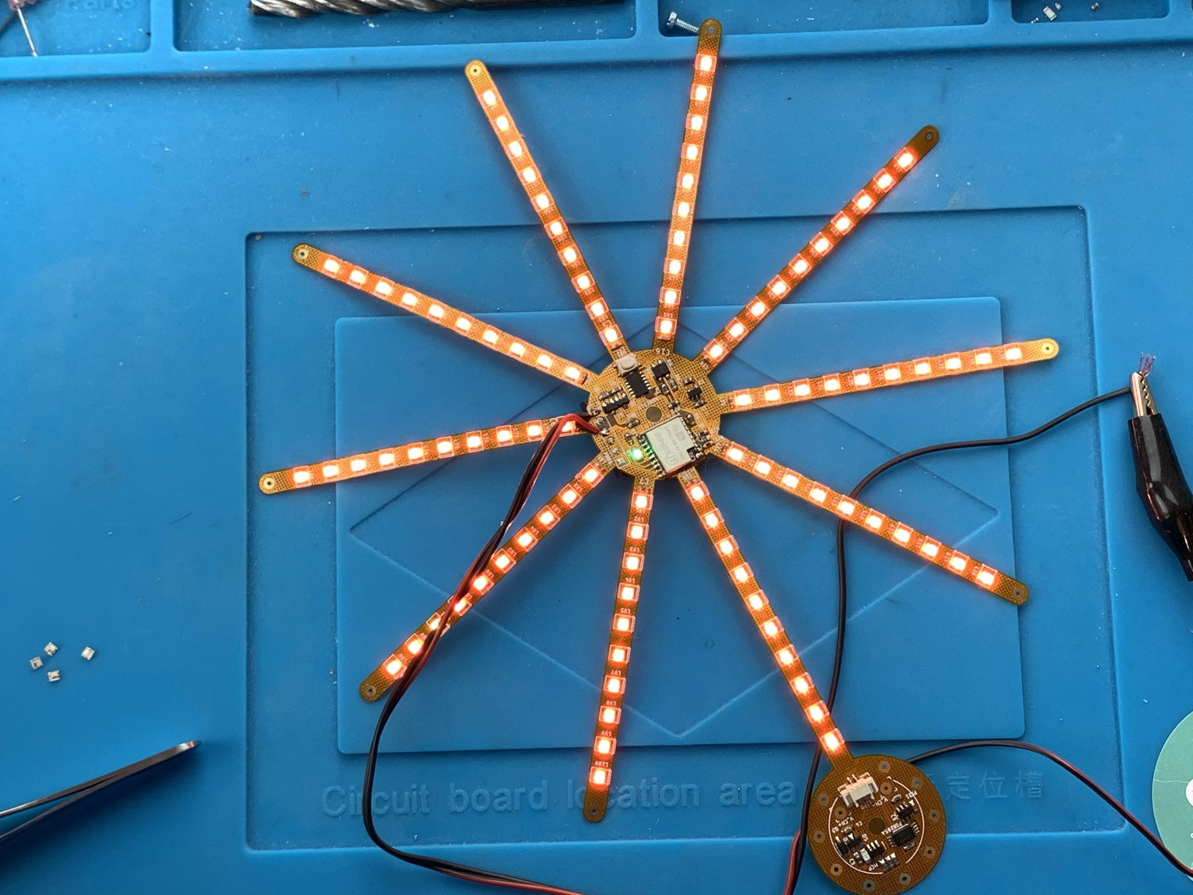 FLEXBALL - a Hundred Pixel Flexible PCB Ball With WiFi : 6 Steps (with ...