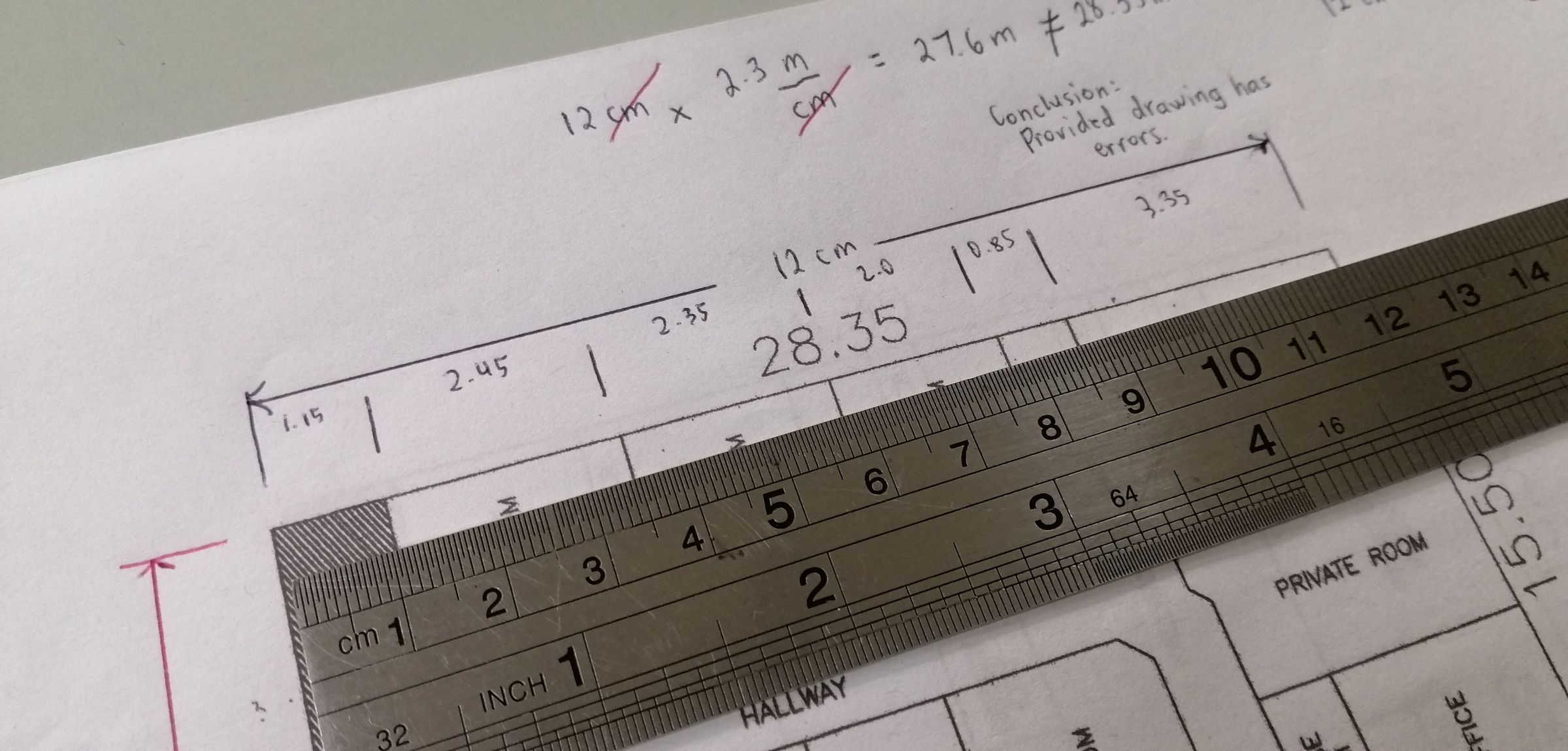 Finding the Areas of Rooms in a Drawing With Lacking Dimensions : 8 ...