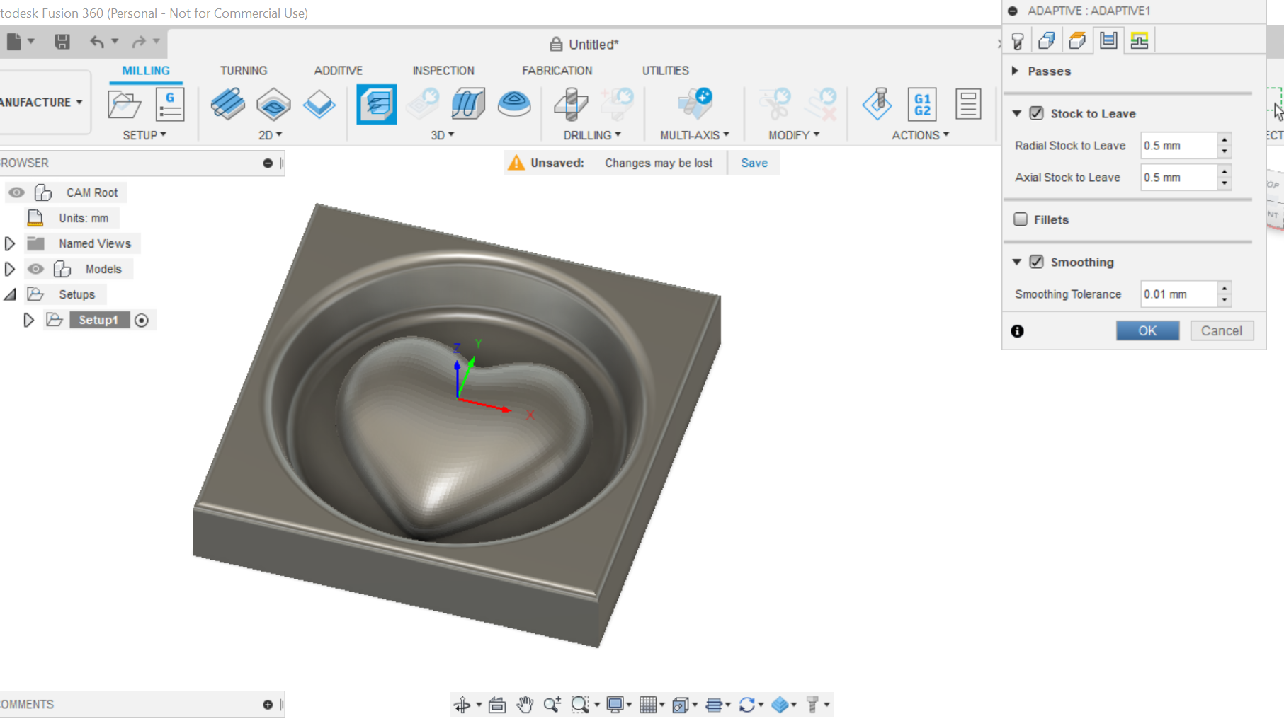 Heart in a Piece of Solid Oak Flooring Off-cut With Fusion 360 : 8 ...