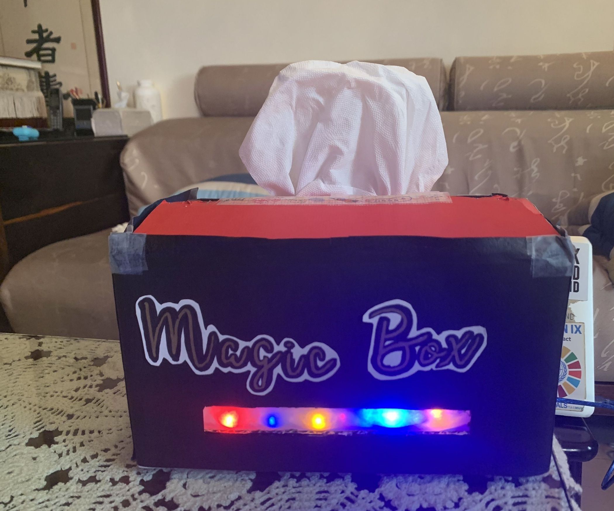 Tissue Box With LED Light Show : 4 Steps - Instructables