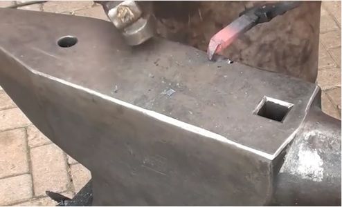 Forging a Plant Basket Hanger of 3 Railroad Spikes : 4 Steps ...