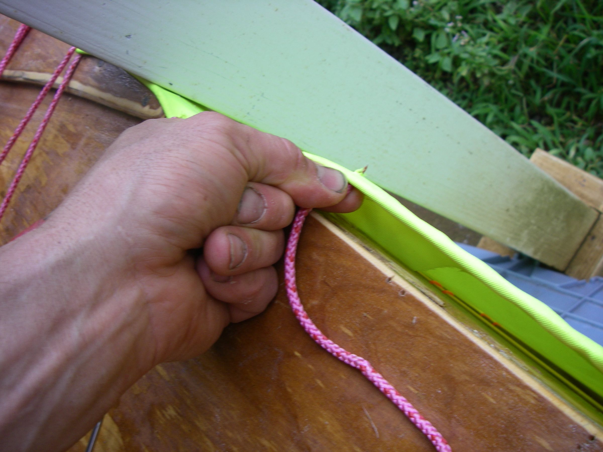 Sailing Canoe Chapter 7: Sew a Skin Over the Hull Skeleton and Seal It ...