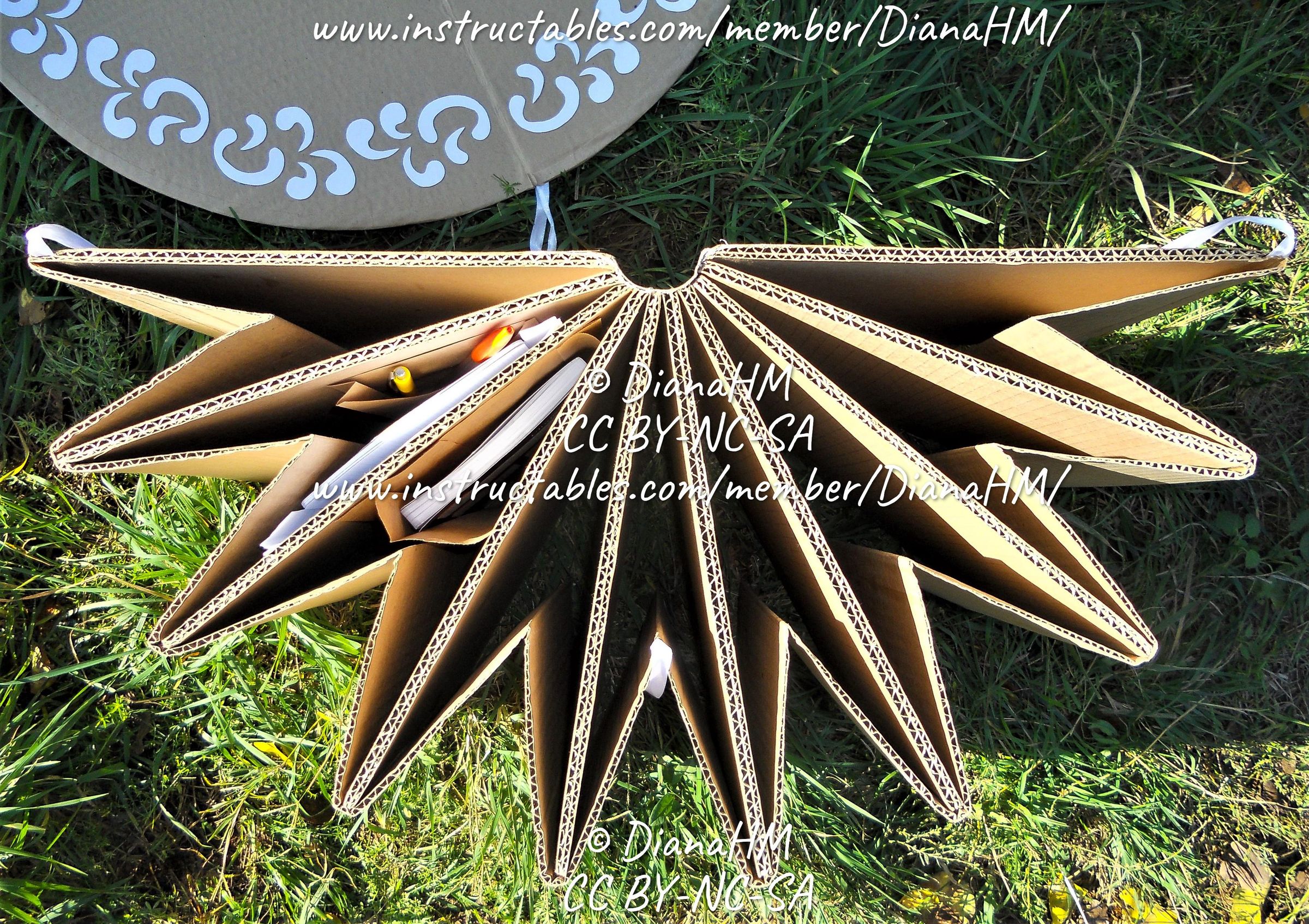 Portable Foldable Cardboard Stool-Table : 10 Steps (with Pictures ...