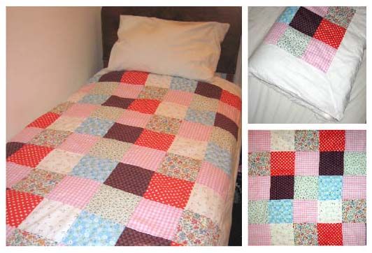 Stashbusting....Patchwork Duvet Cover - Instructables