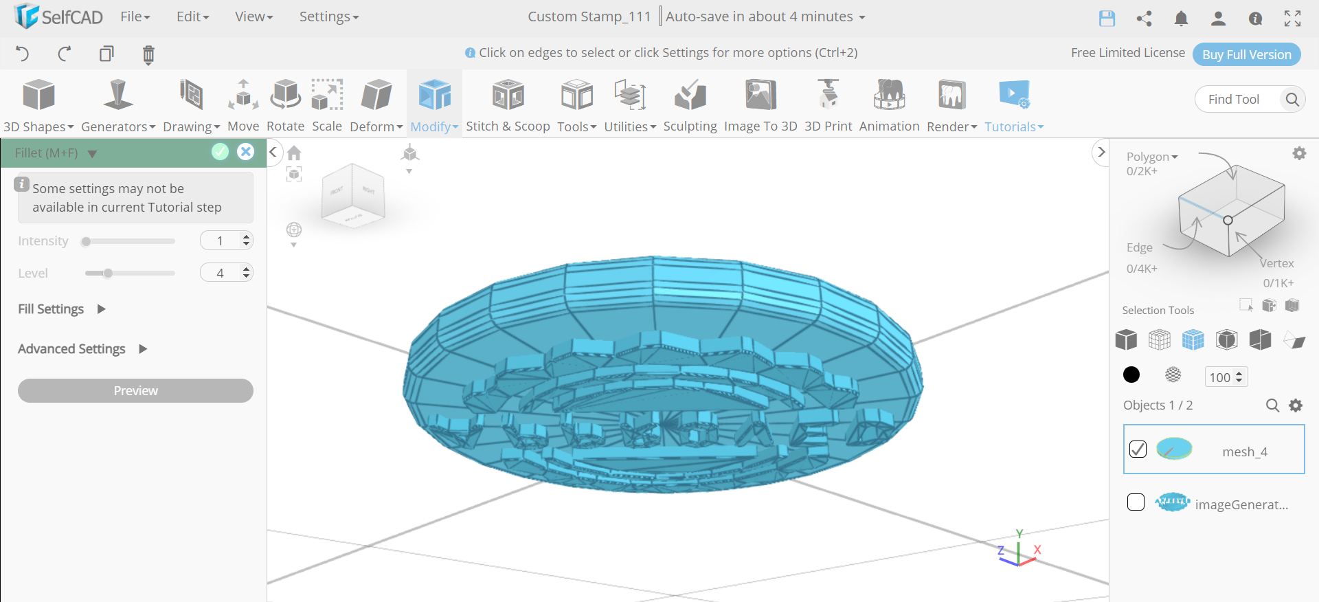 HOW TO CREATE a 3D CUSTOM STAMP USING 3D MODELLING SOFTWARE : 7 Steps ...