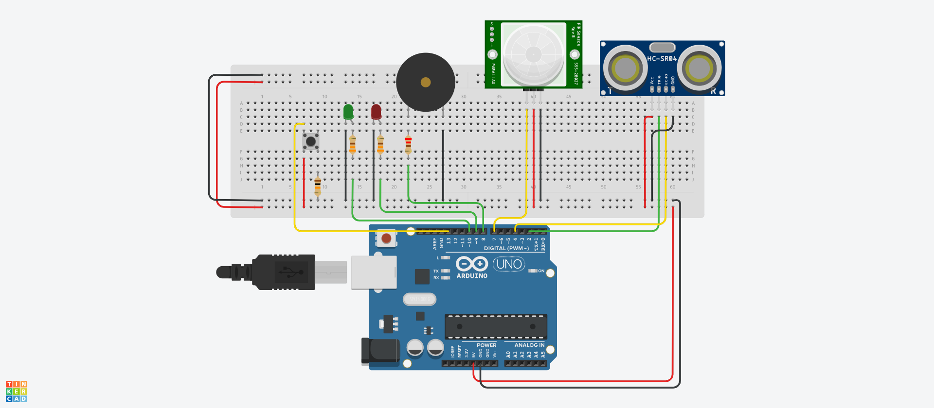 Arduino Security System W/ PIR & Distance Sensor : 13 Steps - Instructables
