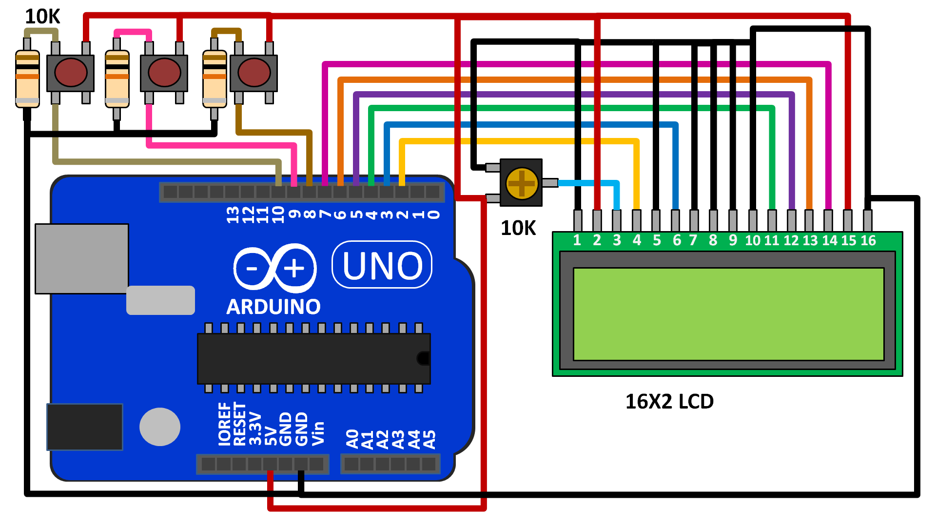 Aduino 16x2 Lcd Custom Char. Clock : 5 Steps - Instructables