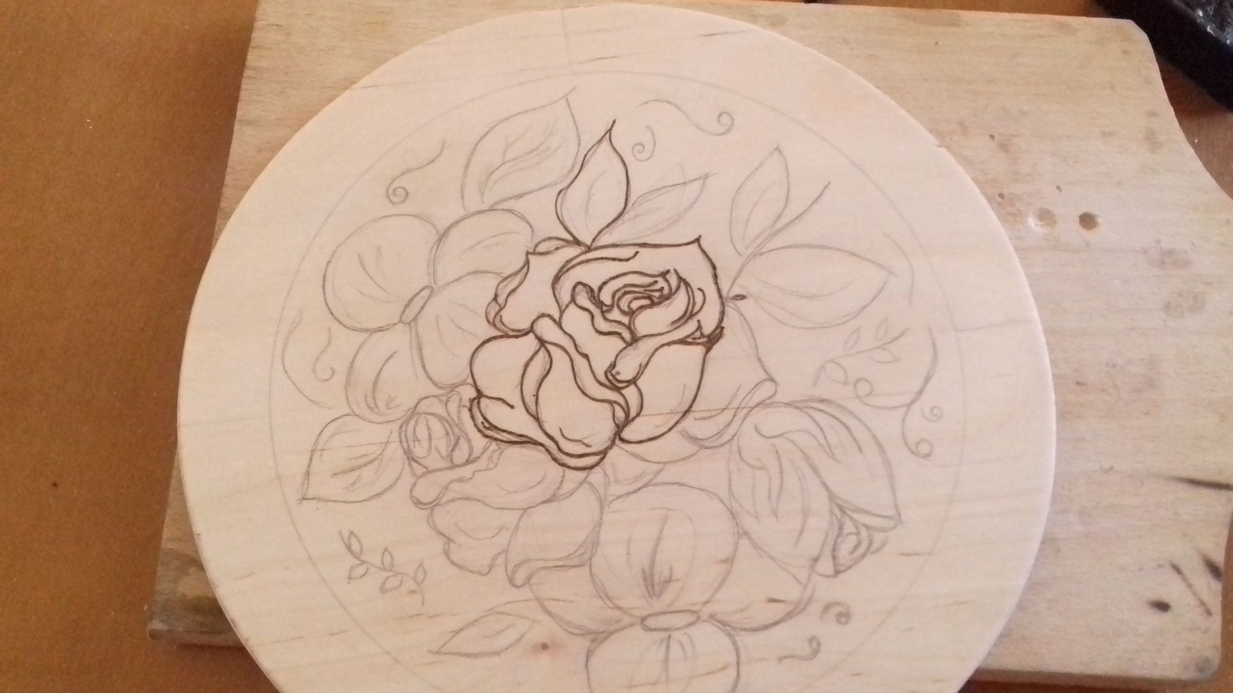 Pyrographed Vintage Rose Clock : 6 Steps (with Pictures) - Instructables