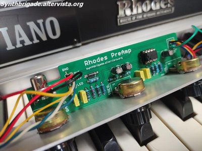 Rhodes Stage Piano Pre-amplifier (and Dedicated MarkII Name Plate) : 7 ...