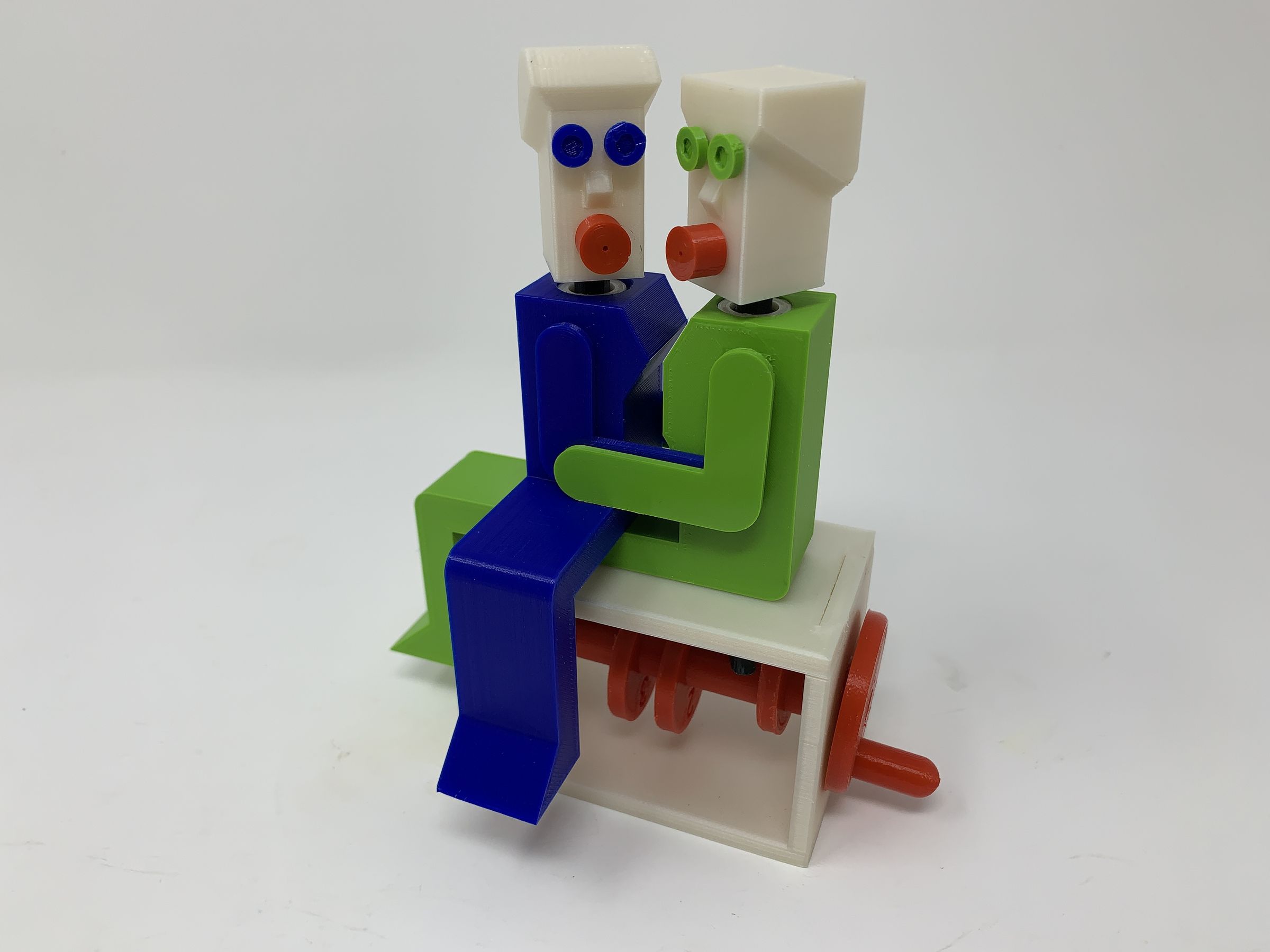 "Lora and I", a Simple 3D Printed Automaton. : 4 Steps (with Pictures ...