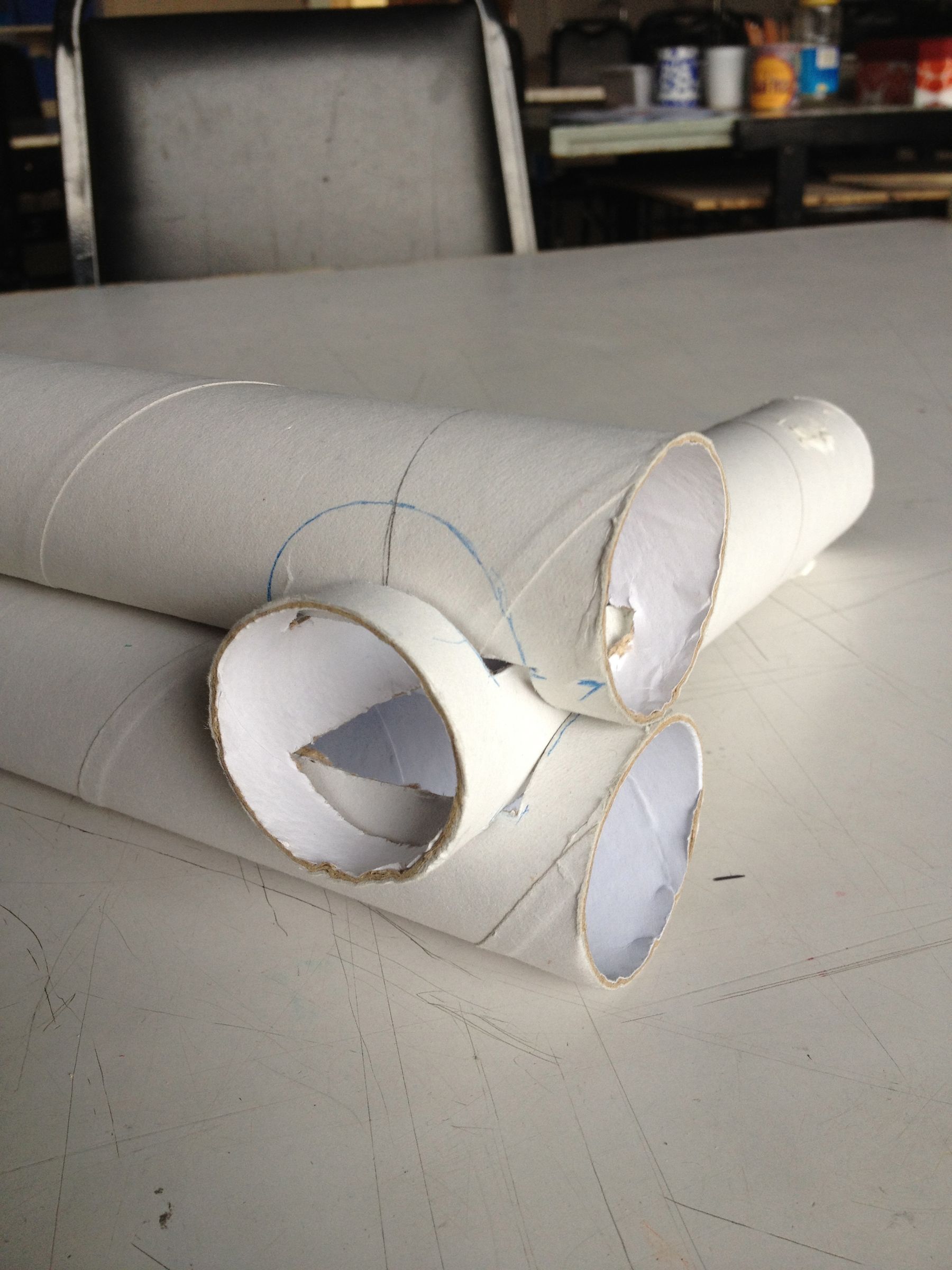 Carpet Tube Lincoln Log Style Log Fort or House : 6 Steps (with ...