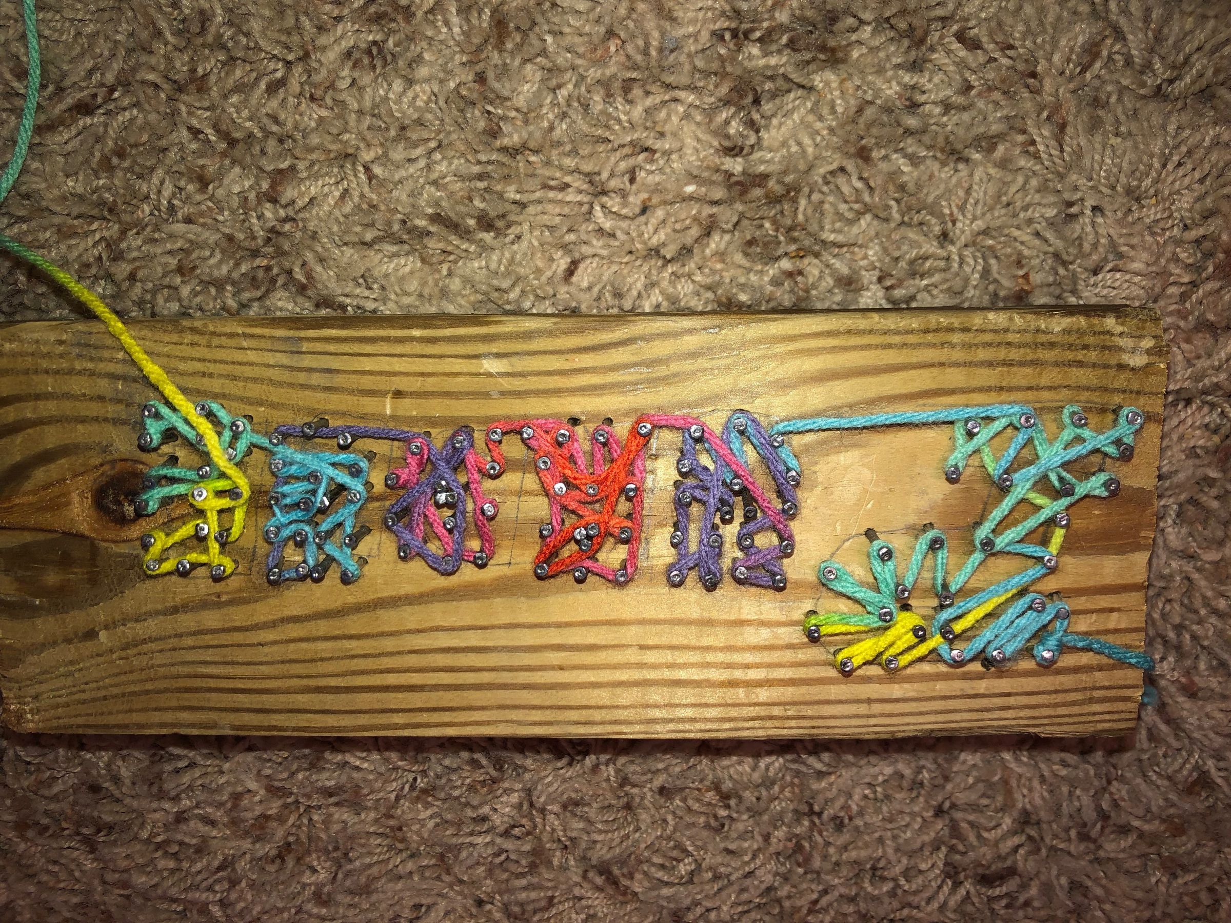 Homemade String Art : 4 Steps - Instructables