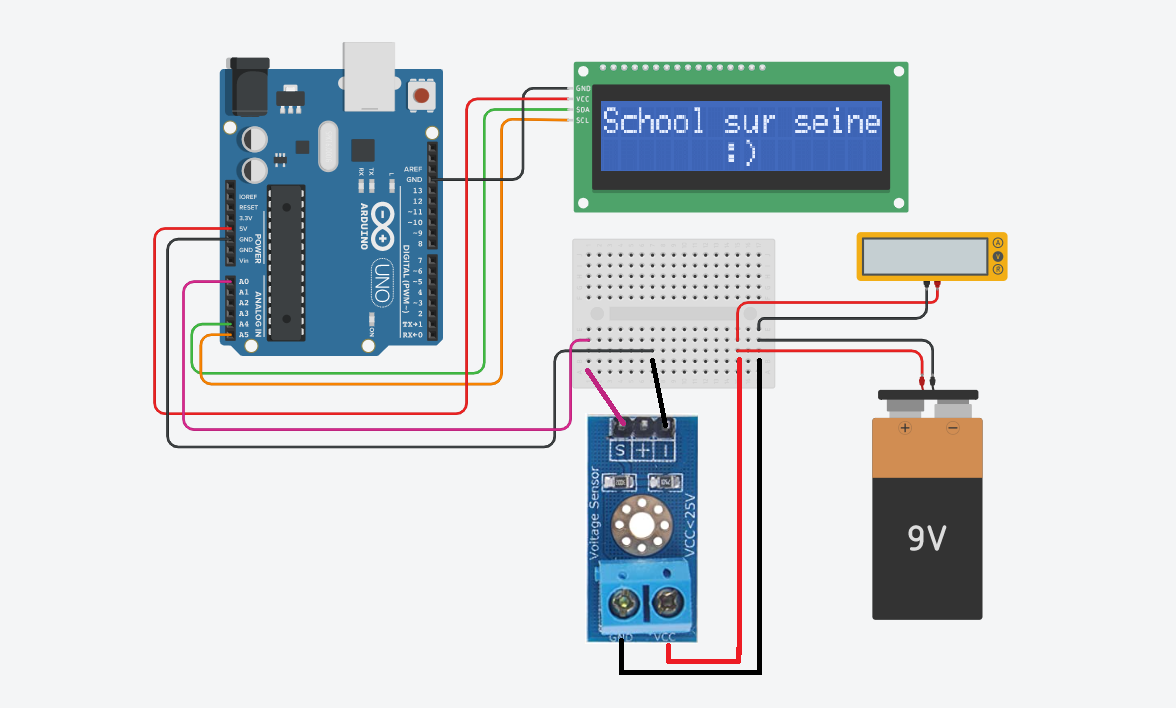 Testing Voltage Sensor : Arduino UNO + HW-Electronic Voltage Sensor ...