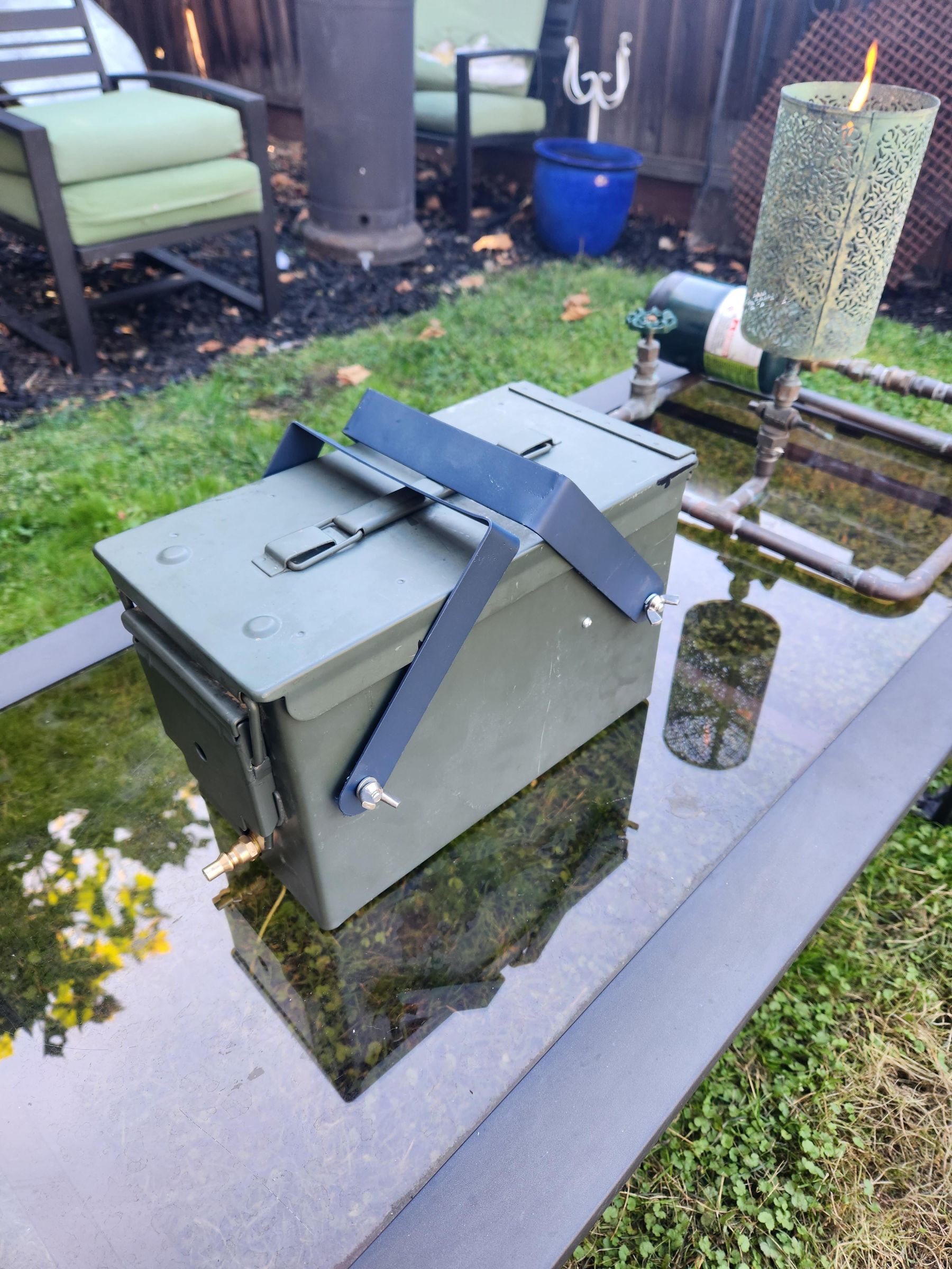 Tactical Ammo Can Portable Propane Fire Pit : 4 Steps (with Pictures ...