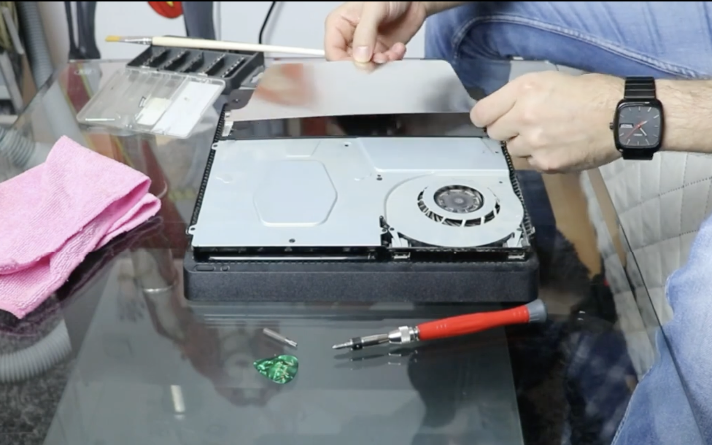 PS4 Slim Cleaning: Fix Loud Fan & Thermal Paste Change : 12 Steps (with ...