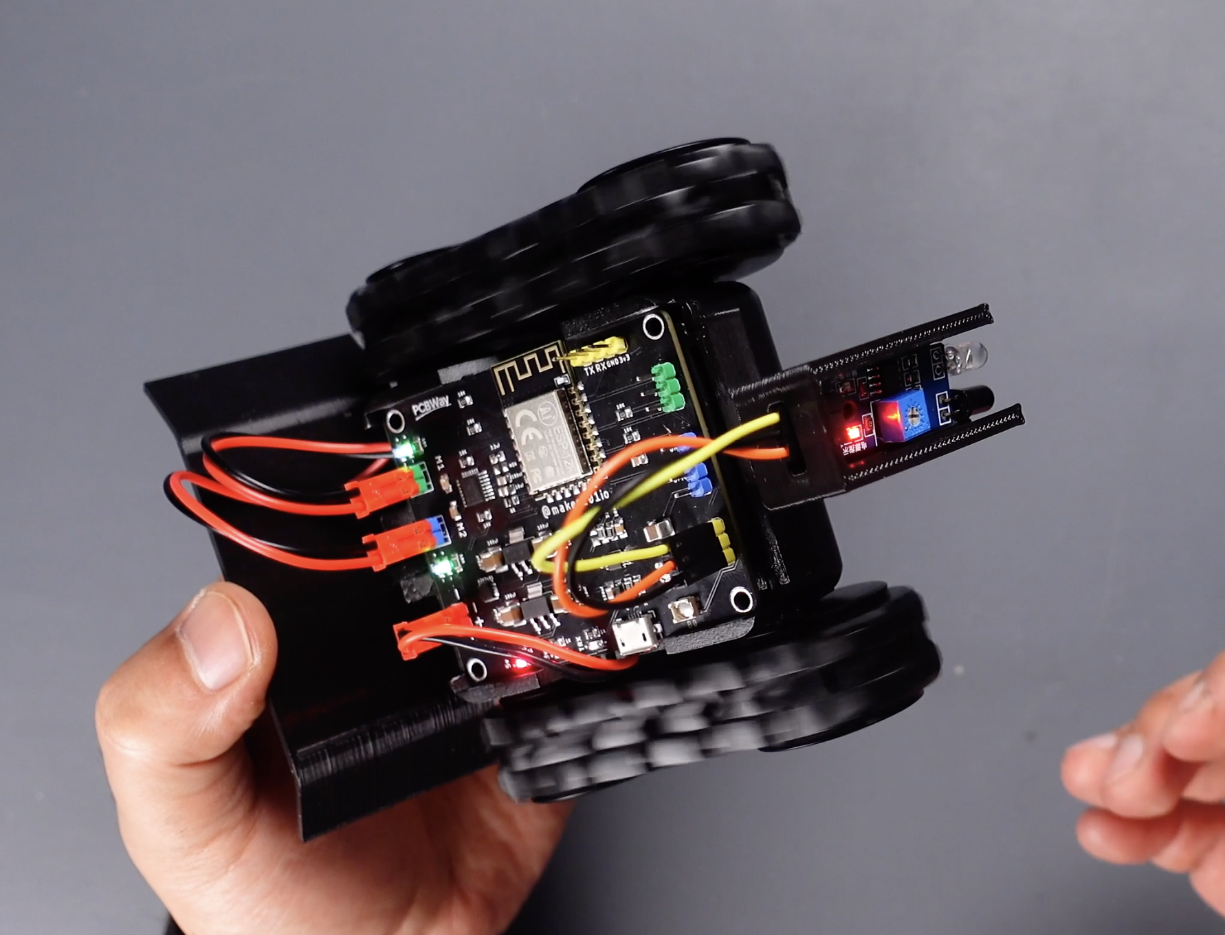 Line Following - Obstacle Avoiding - Drawing Robot (ESP8266 Dual DC ...