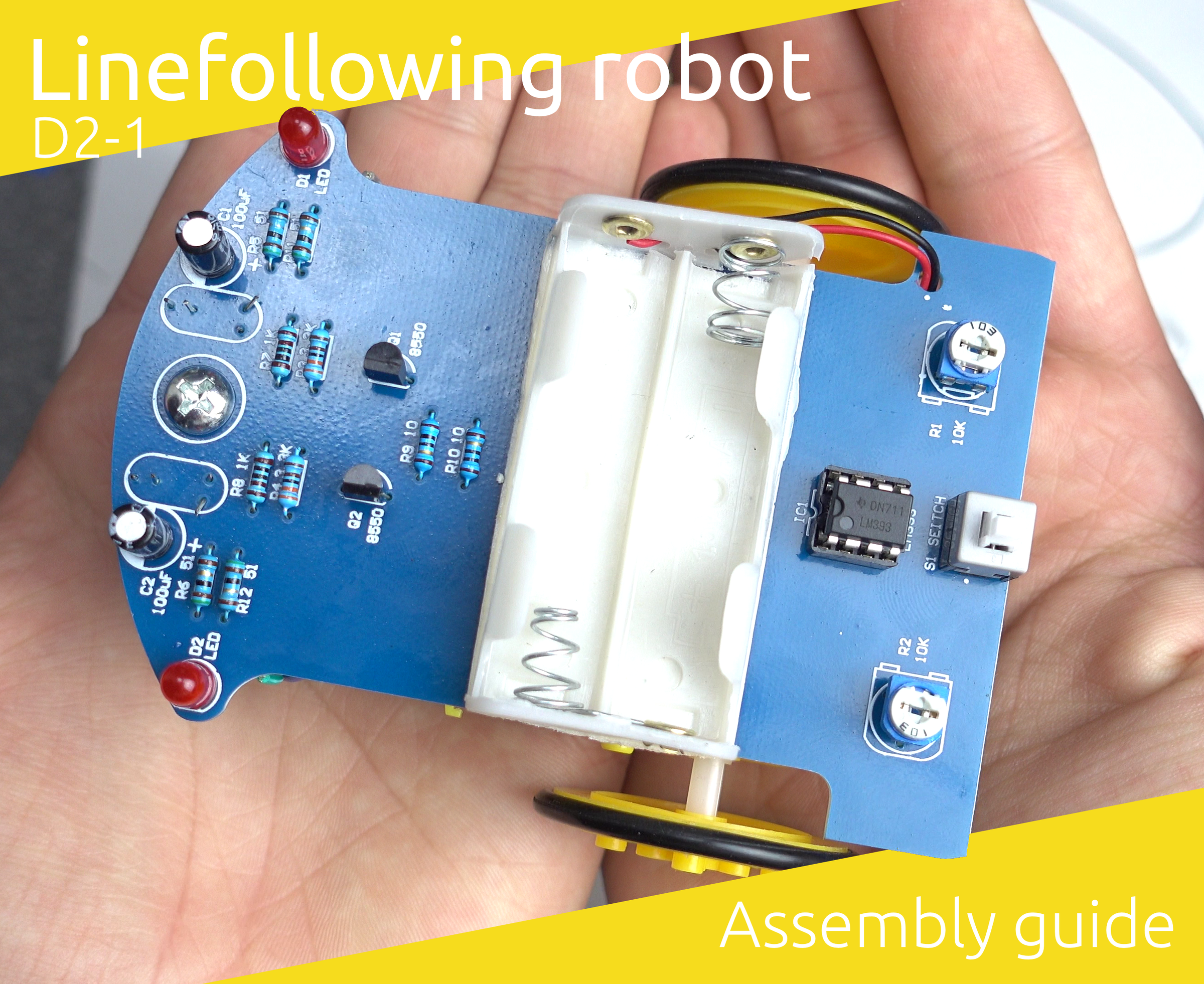 D2-1 Linefollowing Robot Assembly Guide - Ultra Cheap Robot Kit : 17 ...
