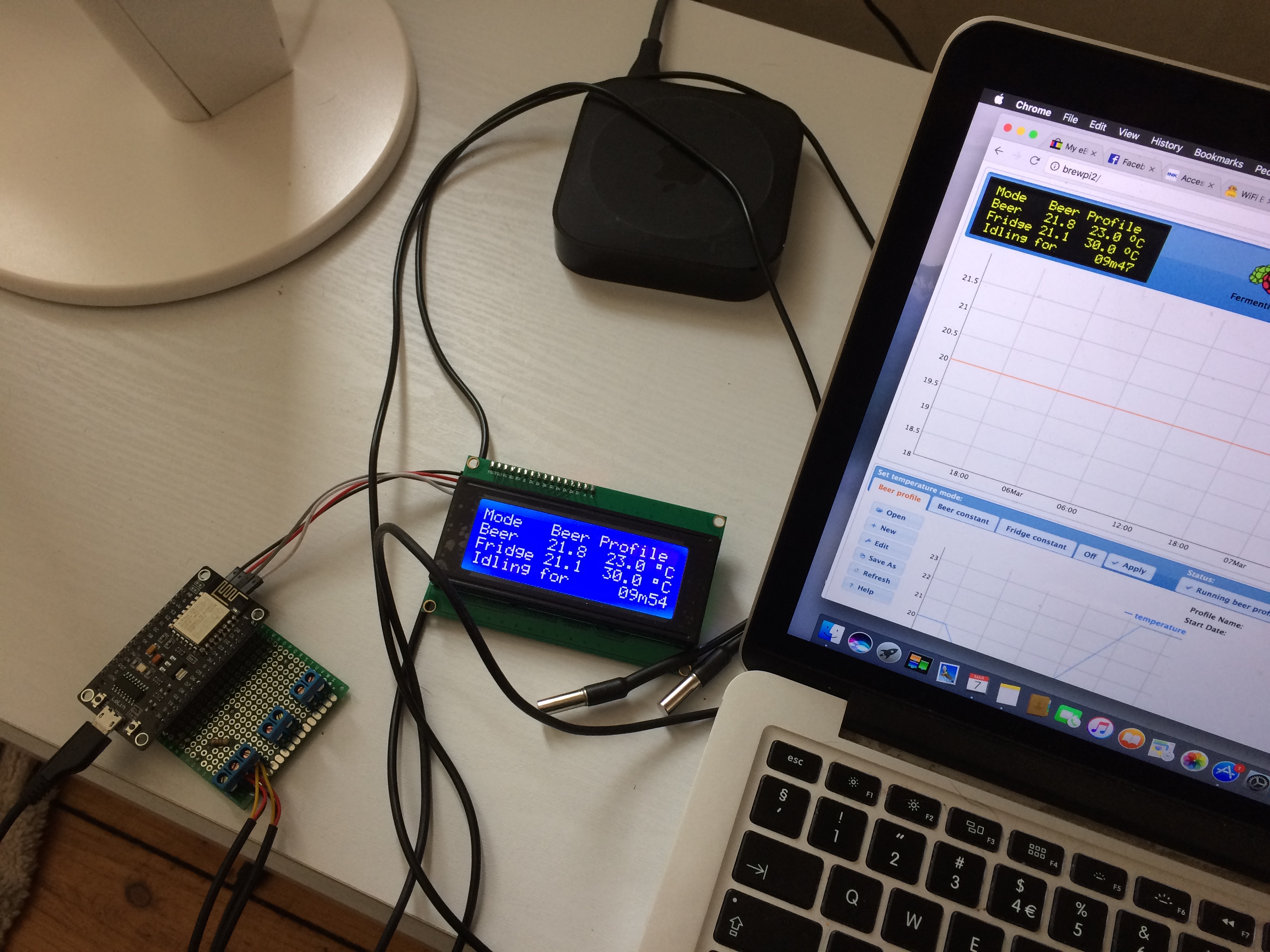 WiFi BrewPi Fermentation Temperature Controller With ESP8266 : 7 Steps ...