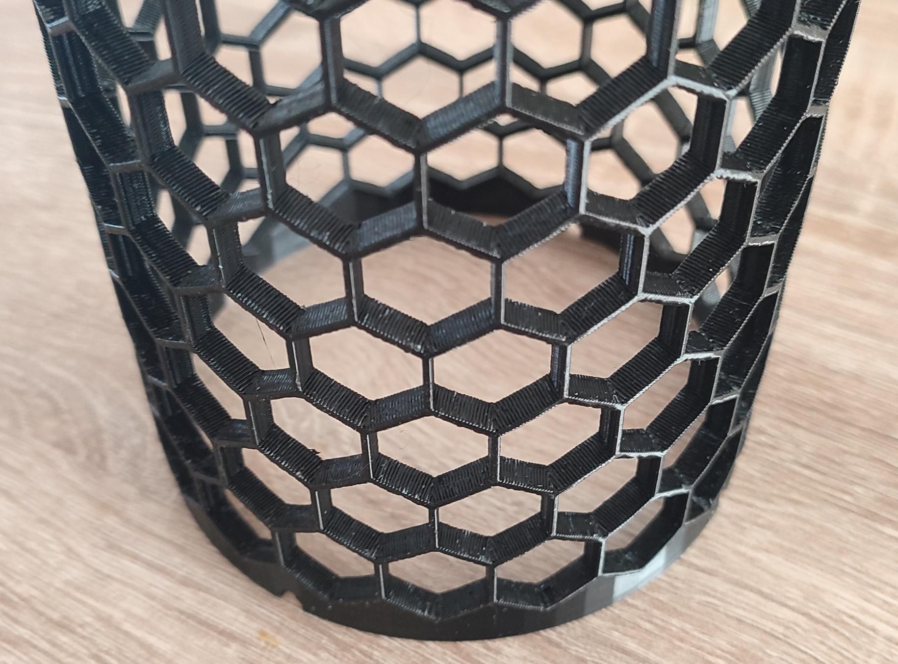 An Eye-Catching 3D Printed Hexagonal Cells LED Lamp : 4 Steps (with ...