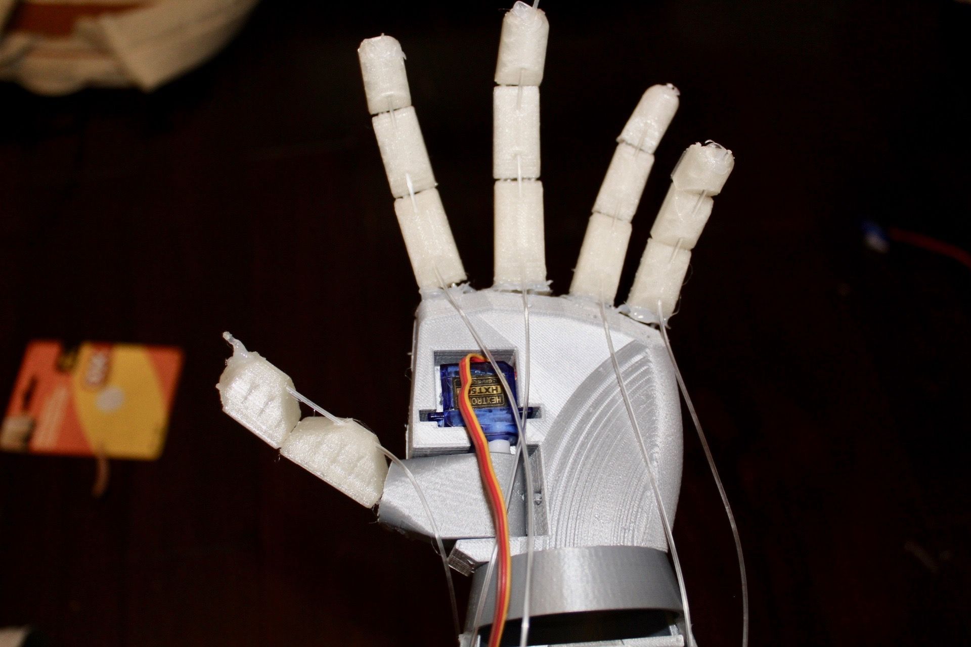 3D Printed Robotic Hand With Bluetooth Control : 18 Steps (with ...