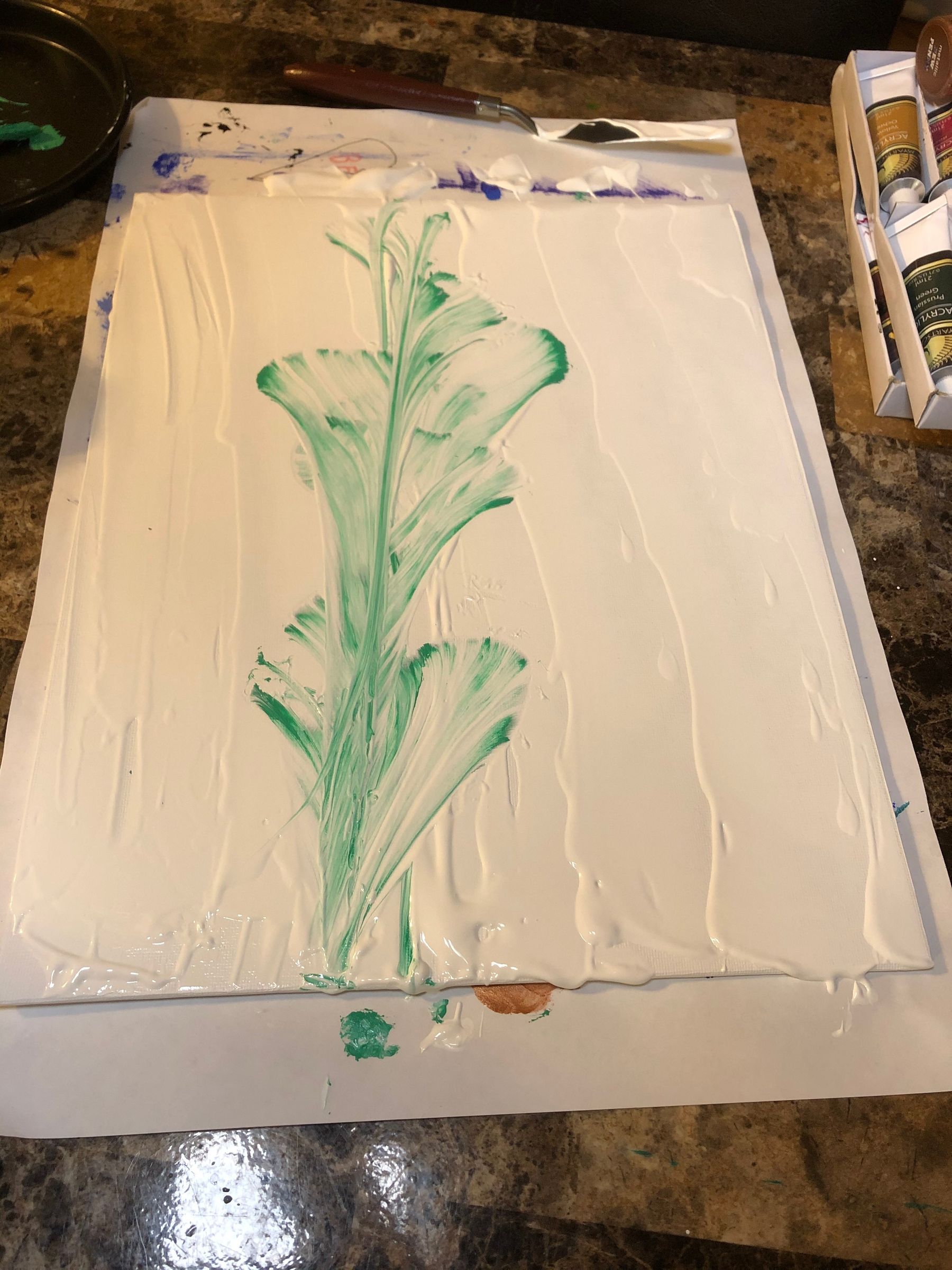 Abstract Painting With String! (No Artistic Skill Required!) : 4 Steps ...