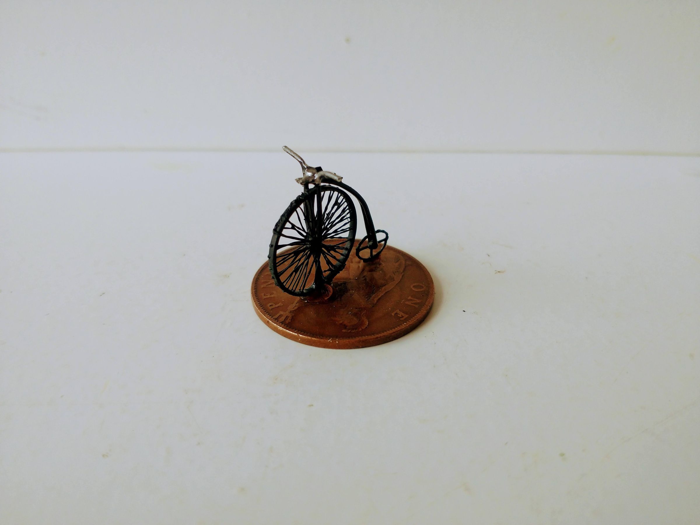 Tiny Penny Farthing Bicycle Made From Pocket Watch Gears - Small Enough ...