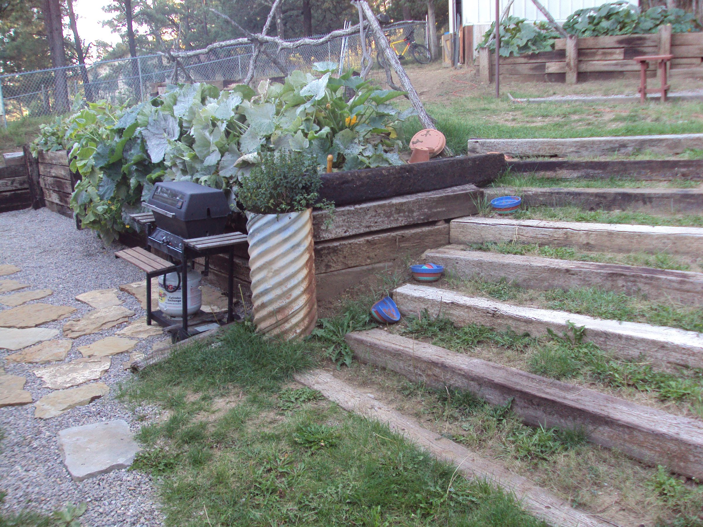 Reinforcing A Railroad Tie Retaining Wall Retaining Wall From Railway