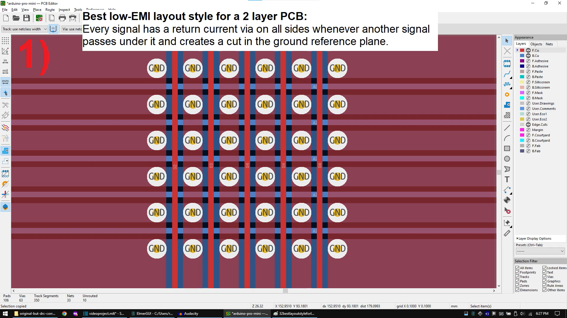 Free KiCad Crosstalk Heatmap Simulation and How to Improve Magnetic Field Emissions With OpenEMS ...