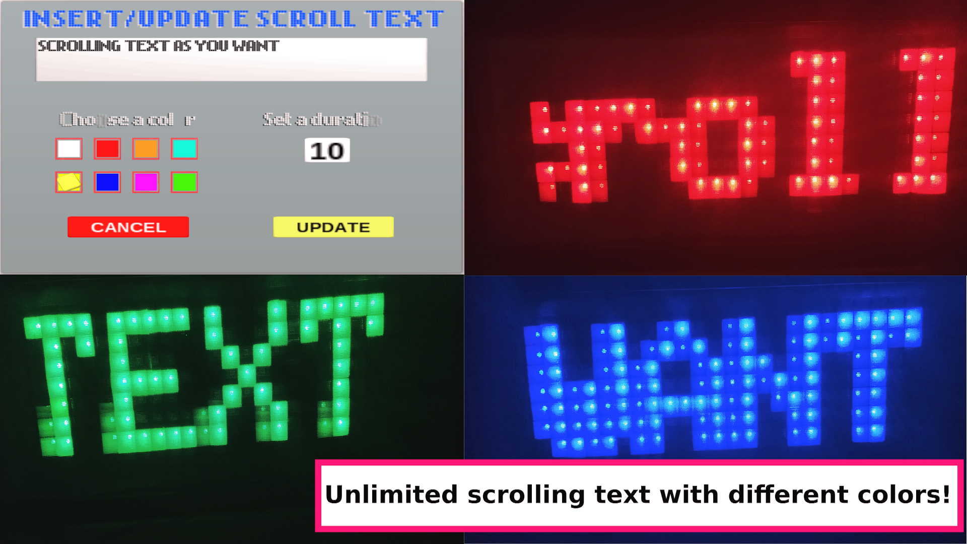 Led Matrix With Neopixel Ws2812b Arduino Nano and Esp8266 - 01 : 3 Steps - Instructables