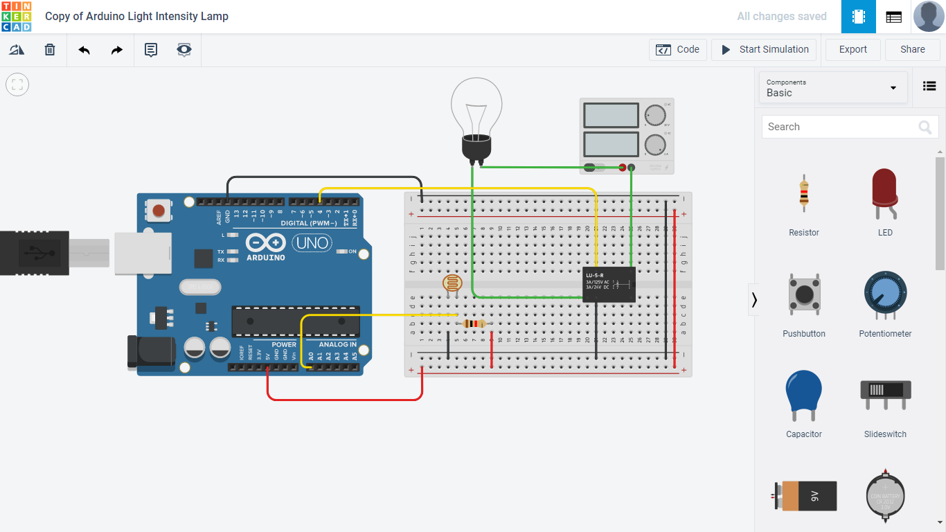 Arduino Light Intensity Lamp : 5 Steps - Instructables