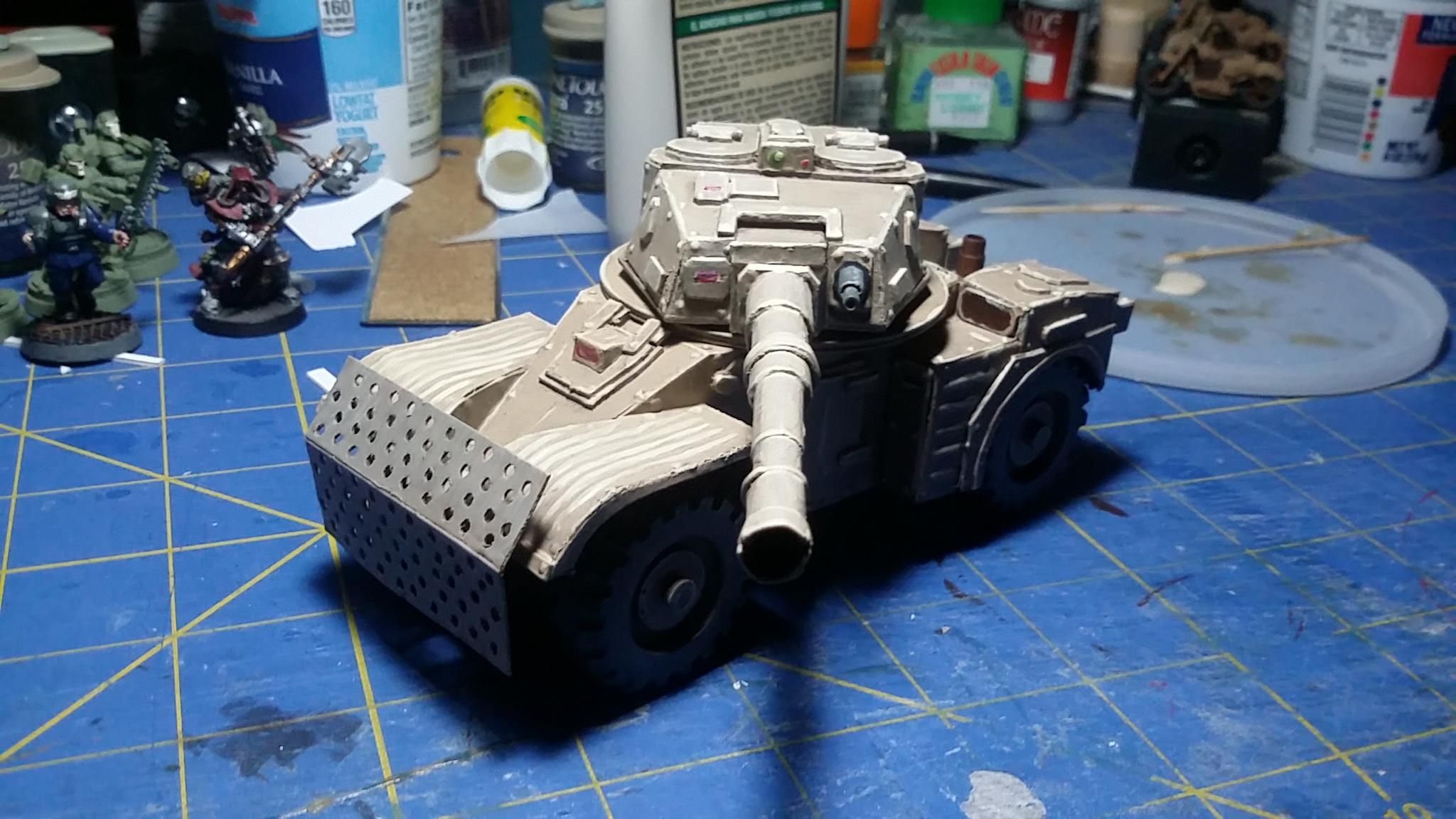 Building a Paper (or Card Stock) Armored Vehicle for 28mm (or 15mm, or ...