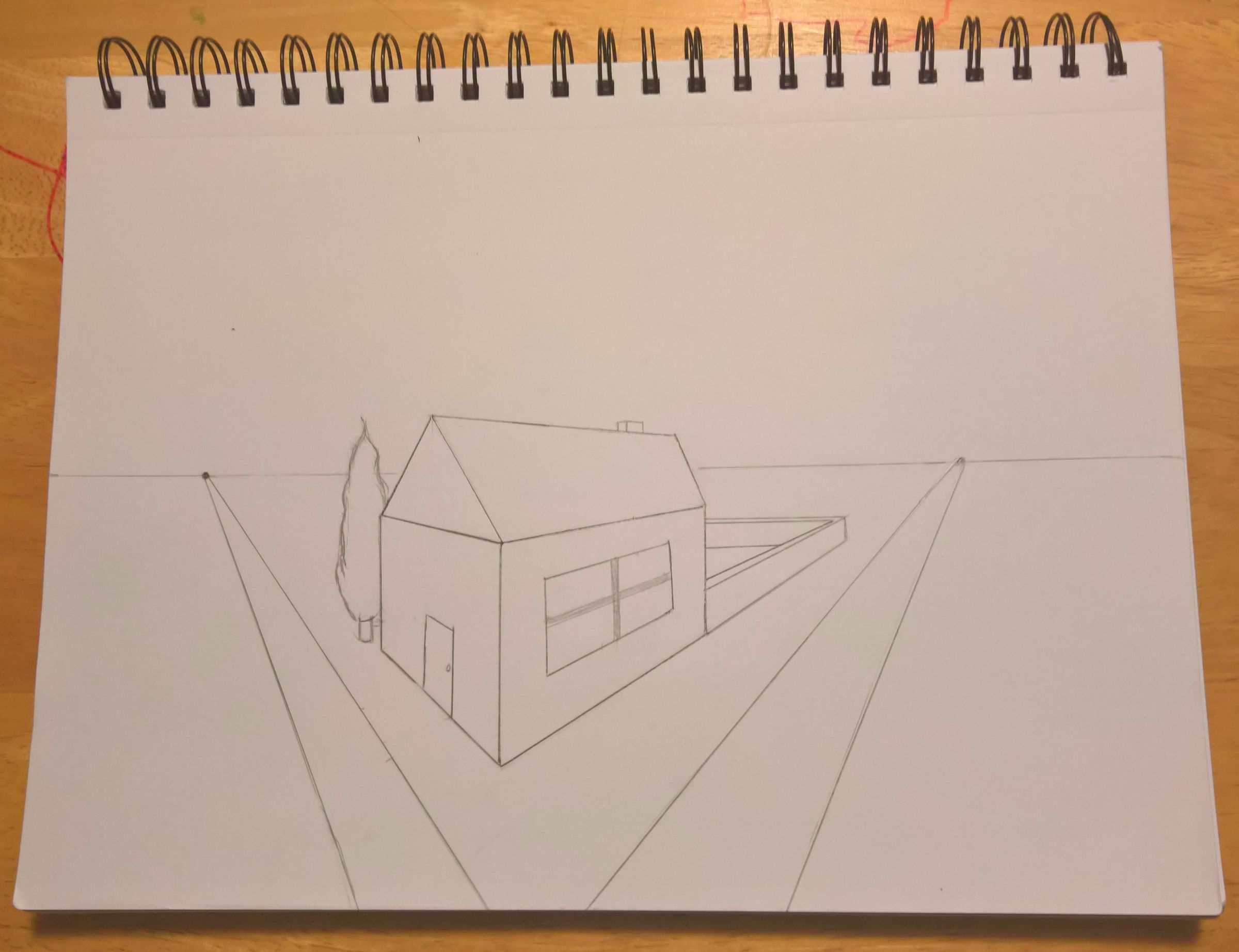 How to Draw a House in 2-Point Perspective : 9 Steps (with Pictures ...