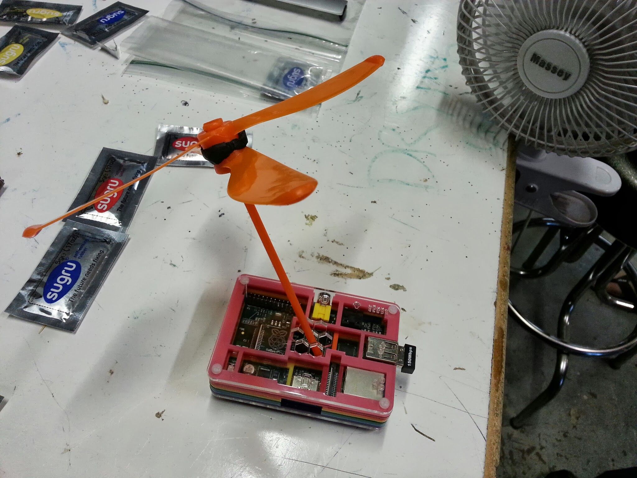 Use Sugru to Upgrade a Hand Copter Toy - Instructables
