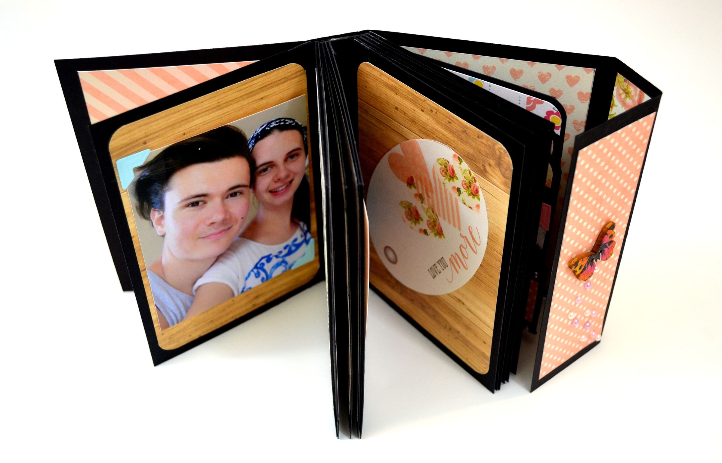 DIY Paper Crafts - How to Make a Photo Mini Album - Valentine's Day ...