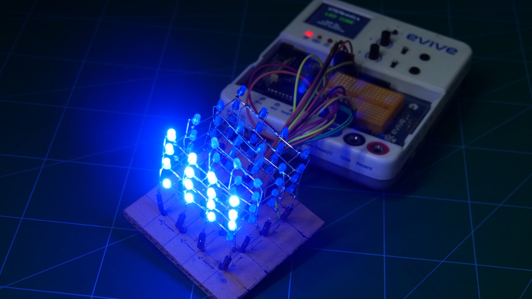 444 Led Cube Using Arduino Embedded Prototyping Platform 6 Steps Instructables