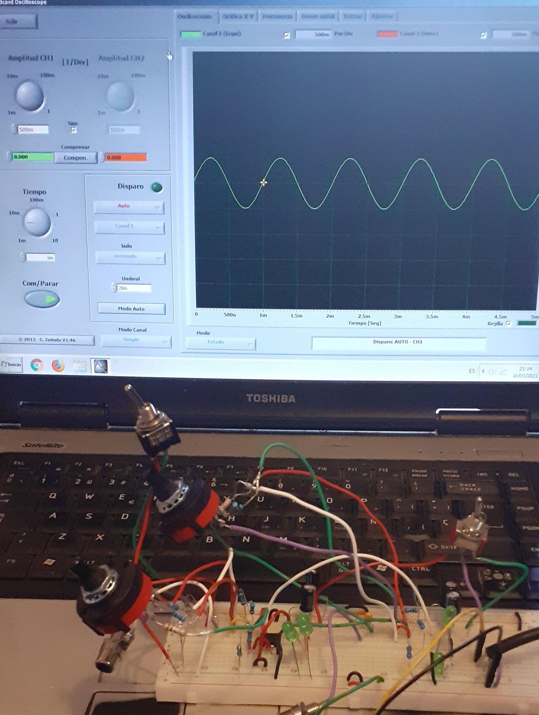 OSCILLOSCOPE & FUNCTION GENERATOR (in Spanish) : 8 Steps - Instructables