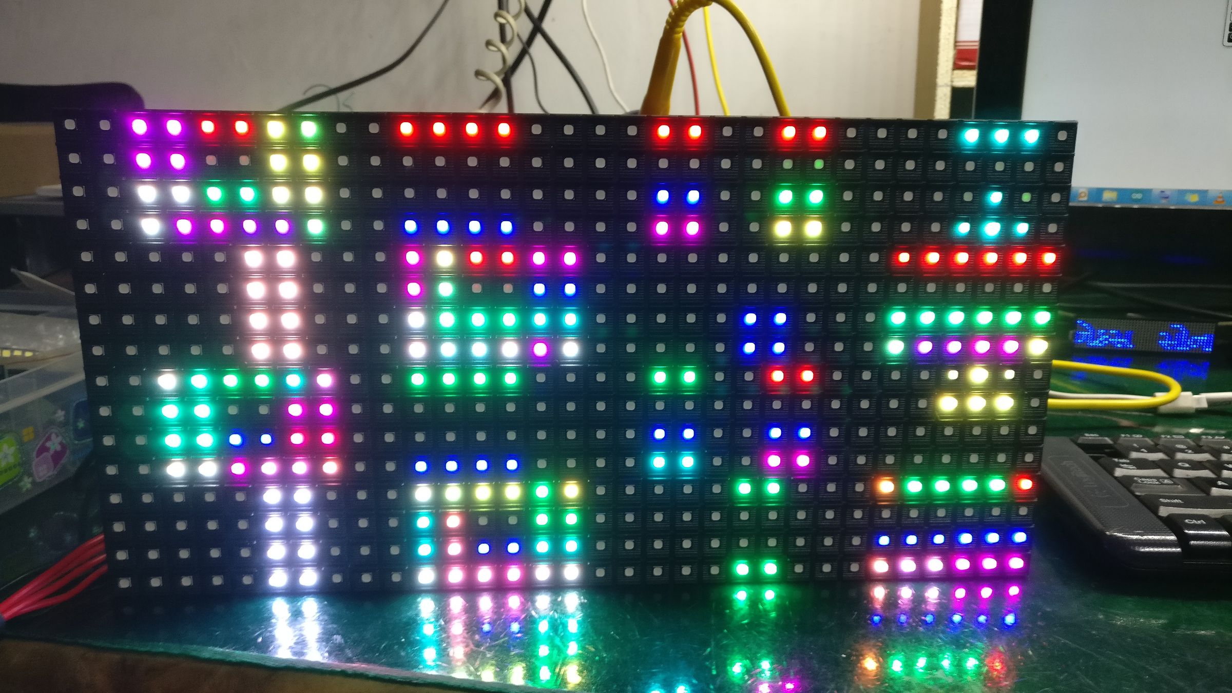 Tetris Time Clock on a RGB Matrix With ESP8266 : 6 Steps - Instructables