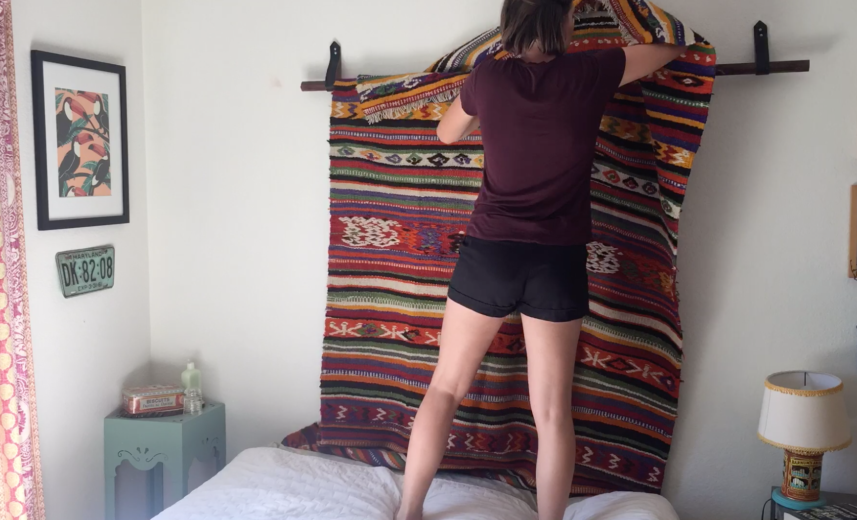 How to Hang a Rug With a Leather Belt : 5 Steps (with Pictures ...