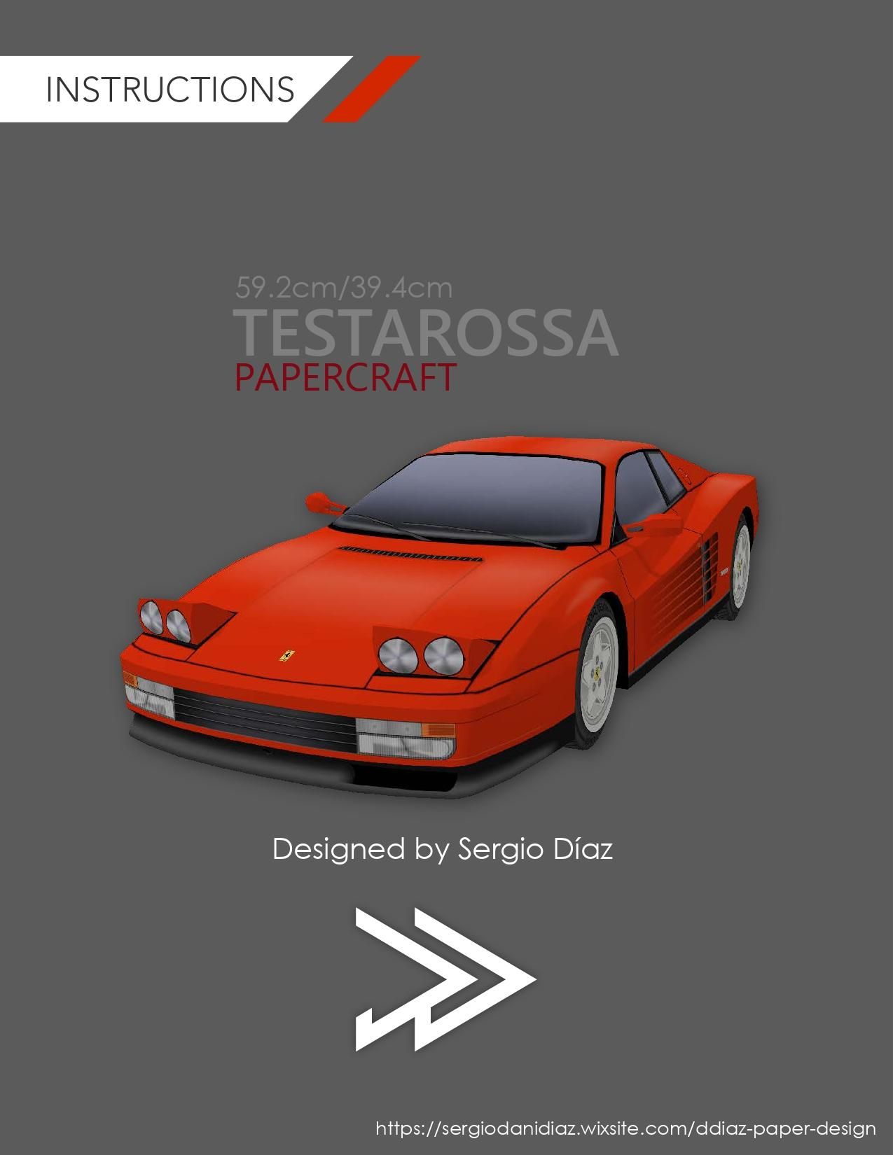 Ferrari Testarossa DIY Paper-Craft - Instructables