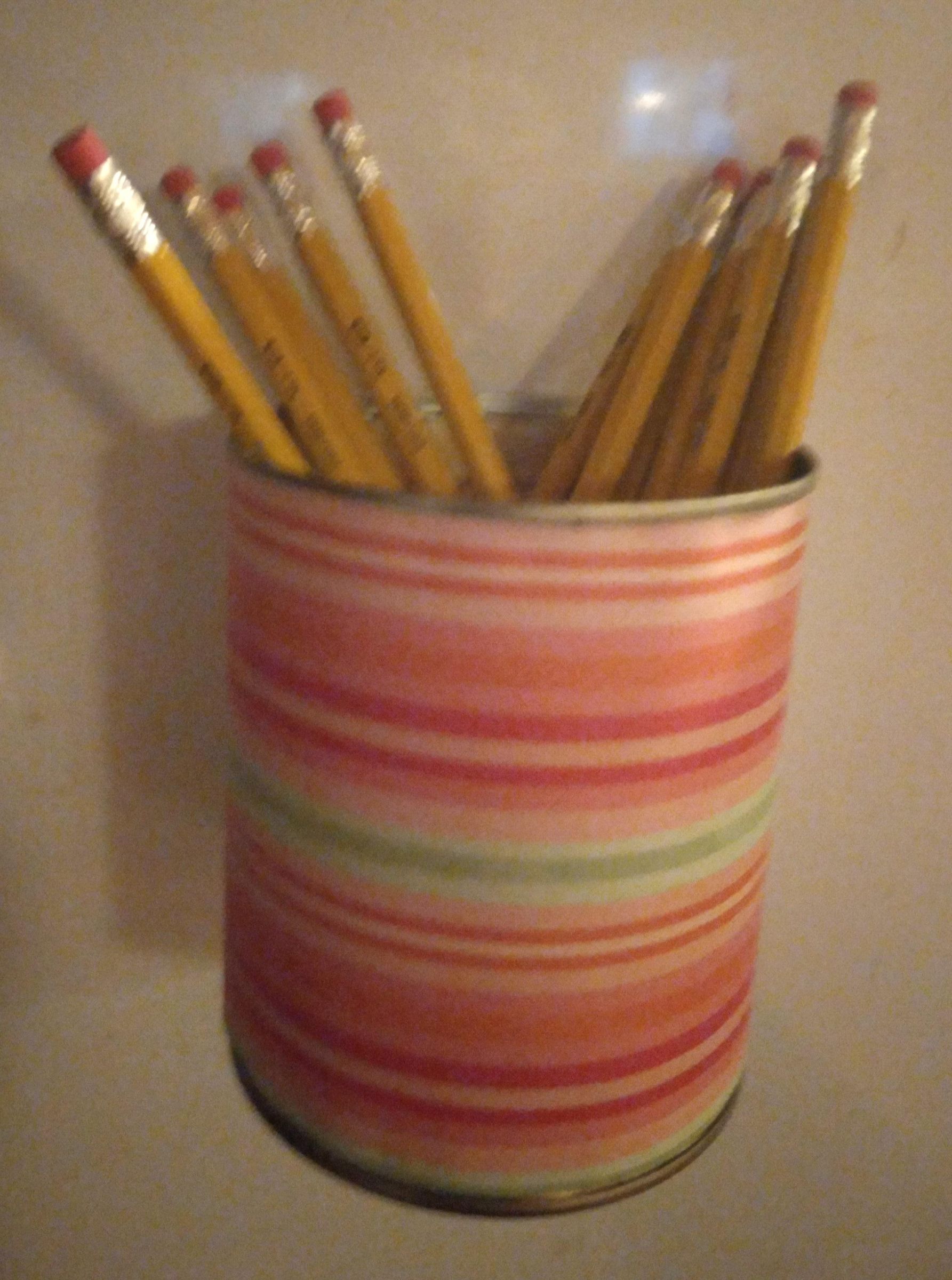 Recycled Can Magnetic Pencil Holder : 5 Steps - Instructables