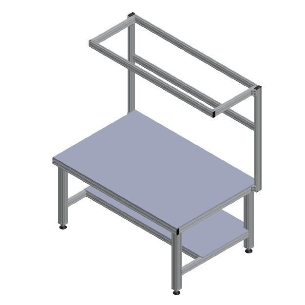 How to Build a T-Slot Aluminum Workstation Desk With a Light and ...