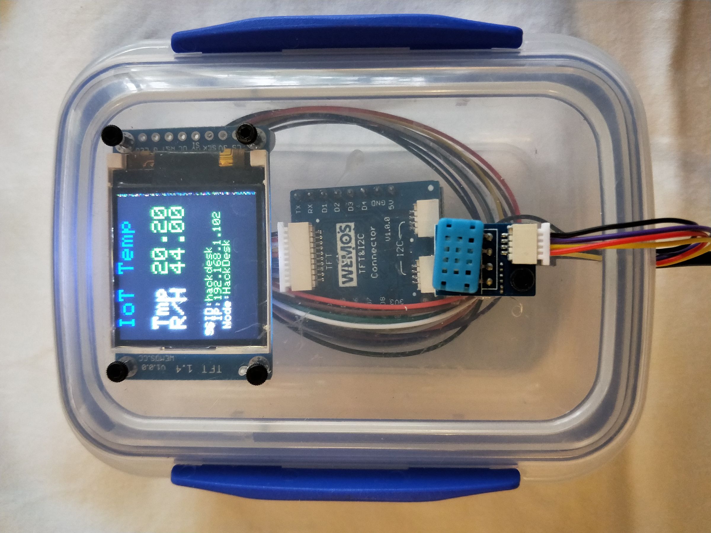 Temperature and Humidity Internet Logger With Display Using ESP8266 : 3 ...