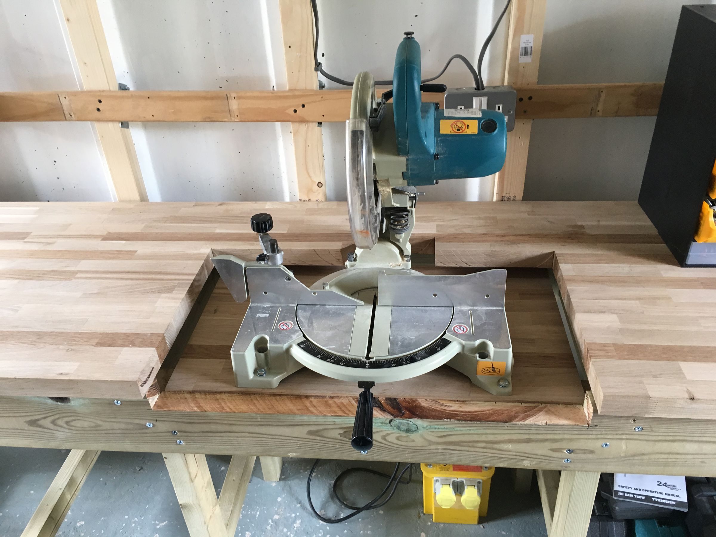 Heavy Duty Workbench With Chop Saw : 9 Steps (with Pictures ...