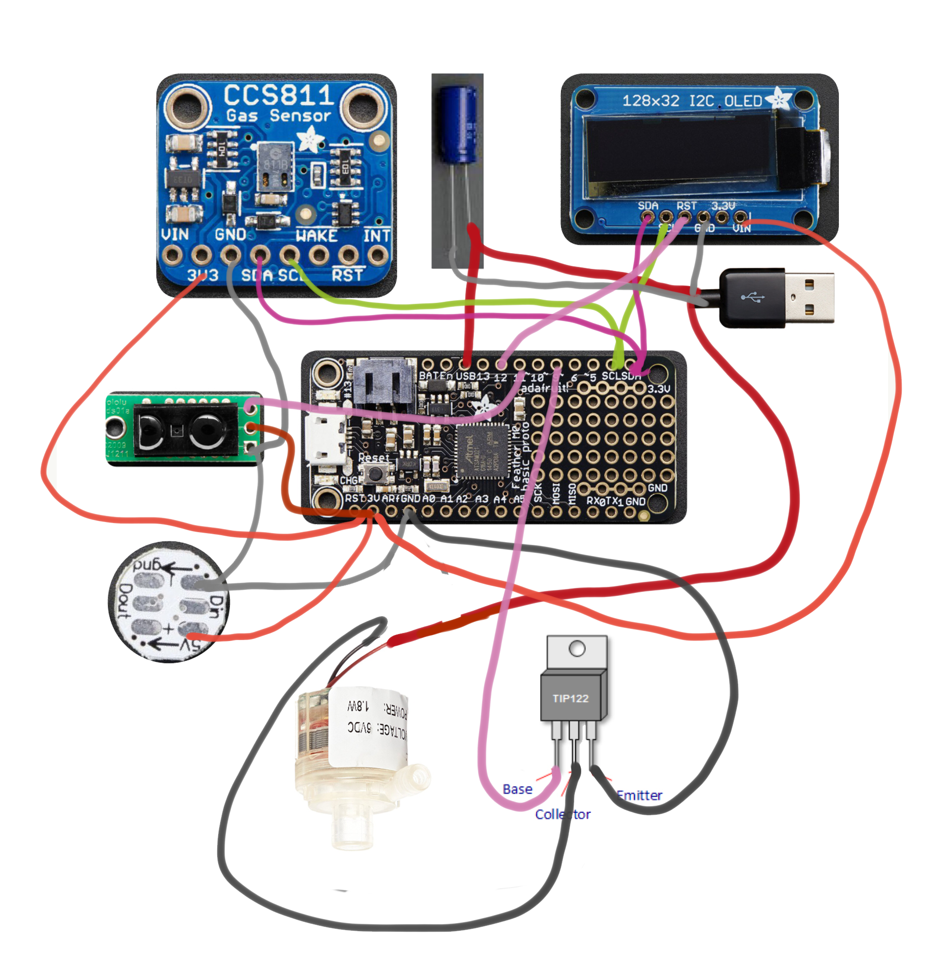 Smart Dispenser: Dispenses Solutions Based on the VOC Level : 4 Steps ...