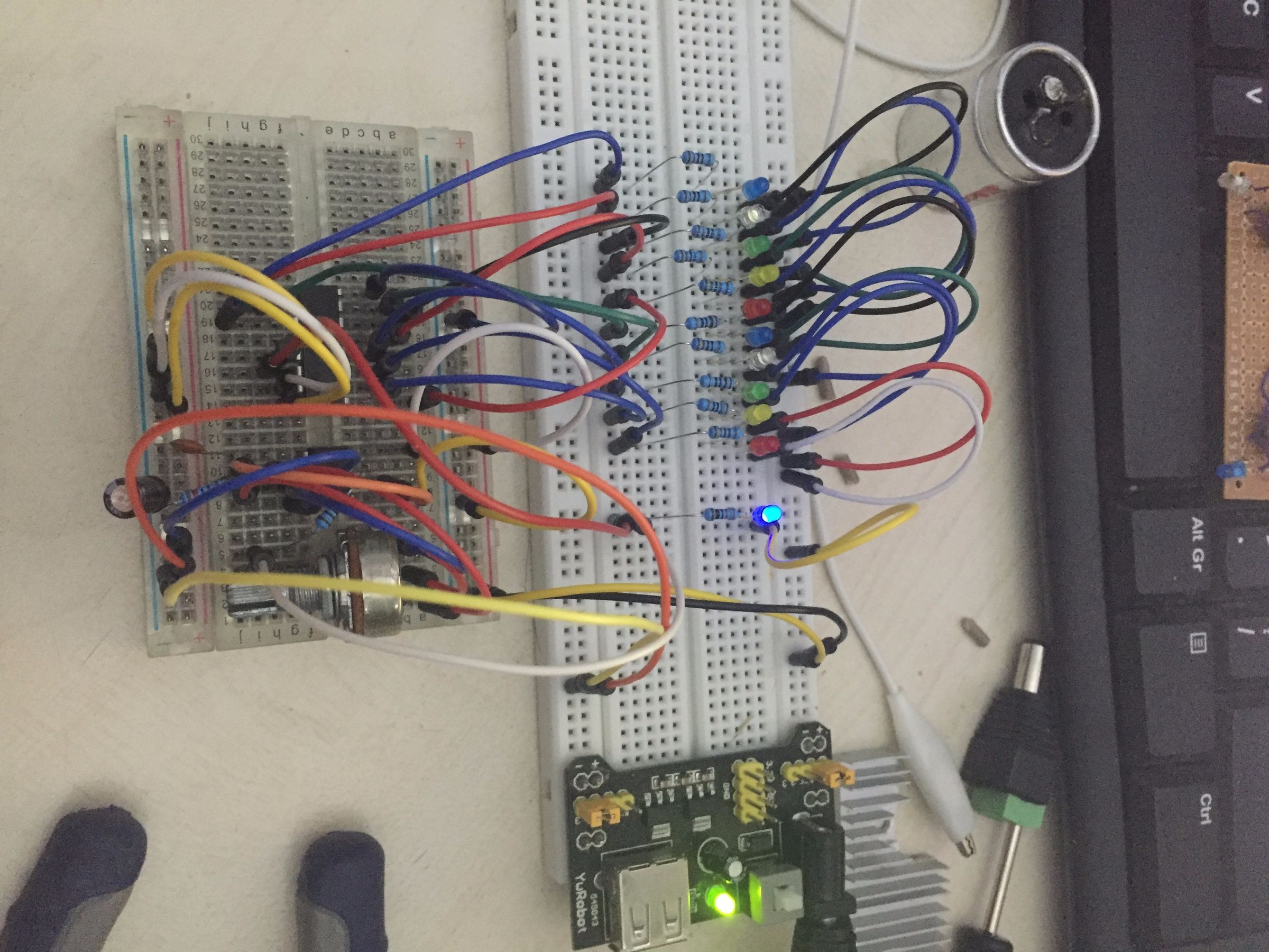 11 LED Adjustable Chaser With 555Timer : 5 Steps (with Pictures ...